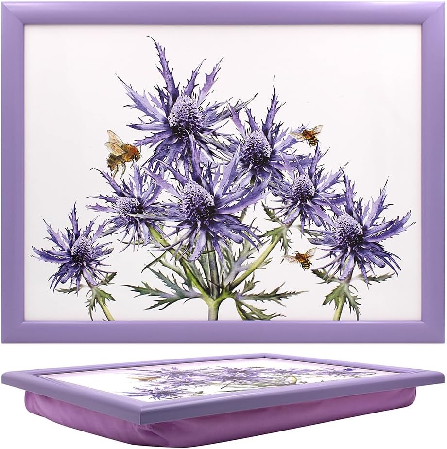 Lesser & Pavey Highland Cow Design Lap Tray - Padded Bean Bag Cushion ...