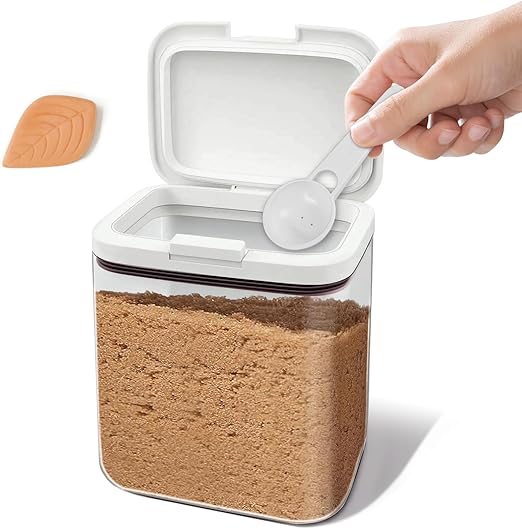 Amazon.com | Holyenten Brown sugar storage container with clay, 2-quart ...