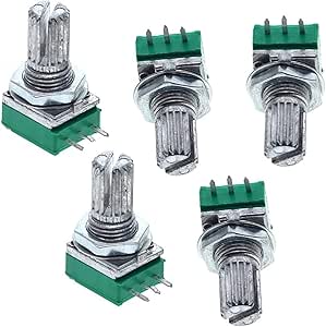 5PCS RK097 RK097N Potentiometer B1K 5K 10K 20K 50K 100K 500K 15mm 3Pin ...
