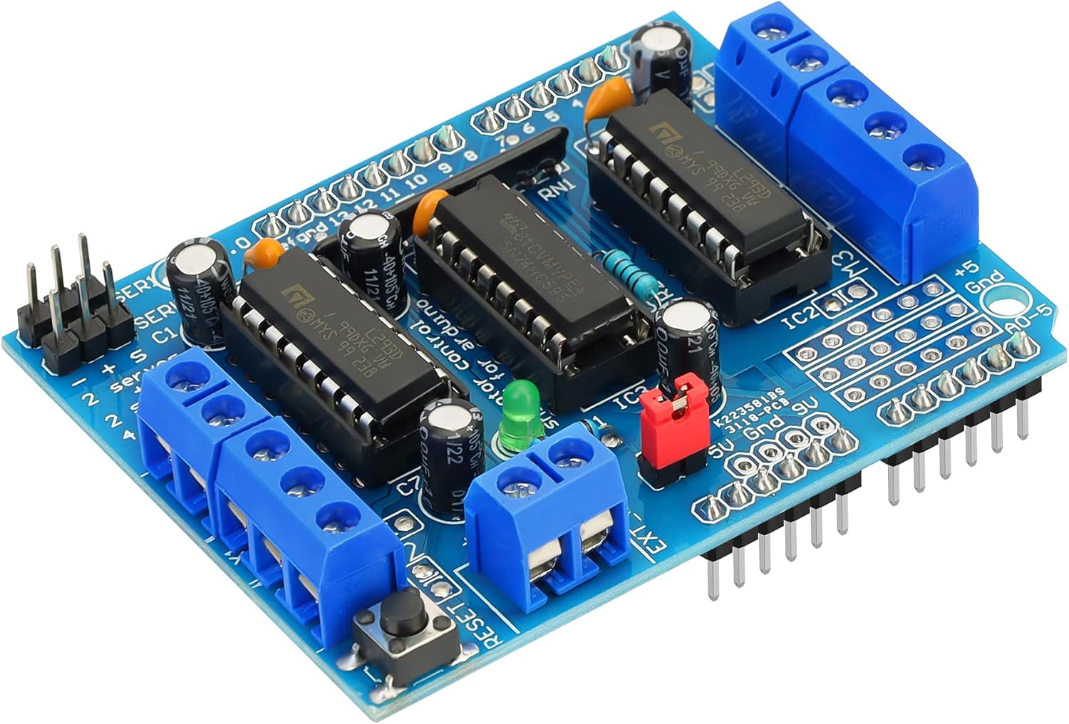 Amazon.com: L293D DC Motor Drive - Stepper Motor Control Shield Module ...