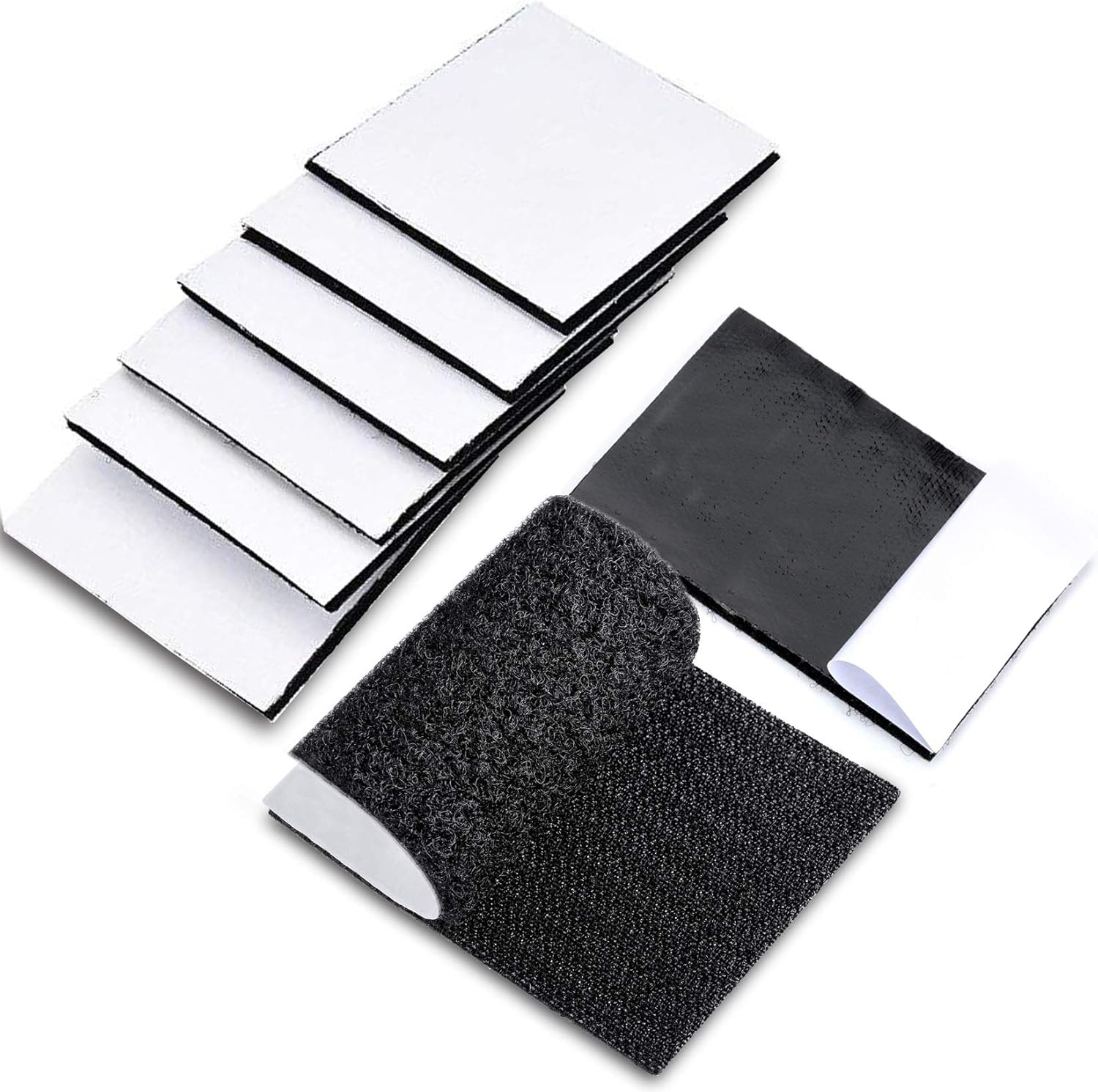 TEUVO 6 Paires Scratch Autocollant, 11 CM Large et 15 CM Long Scratch ...