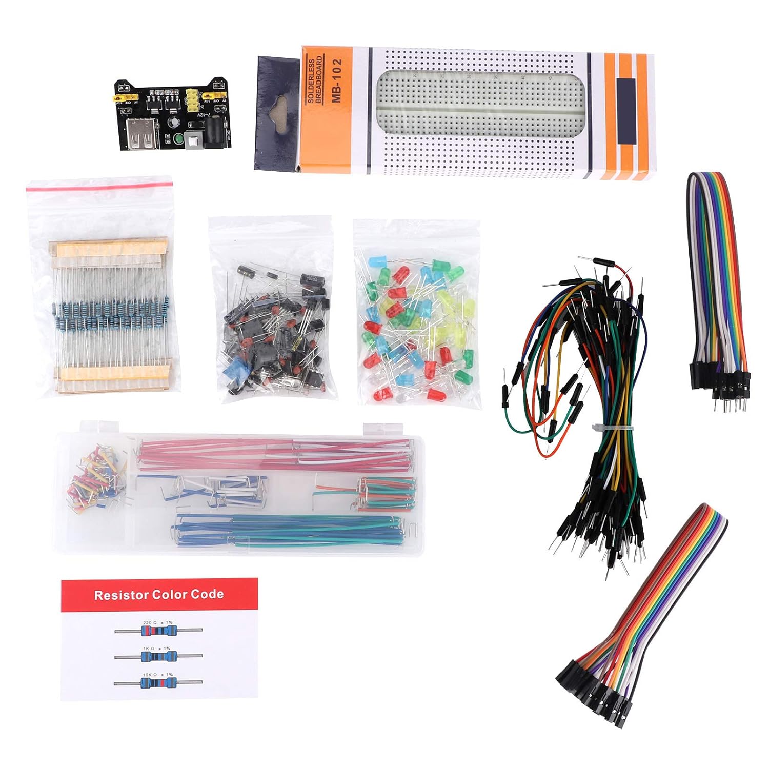 DIY Electronic Kit, Durable Wiring is Flexible Breadboard Kit Plastic 1 ...