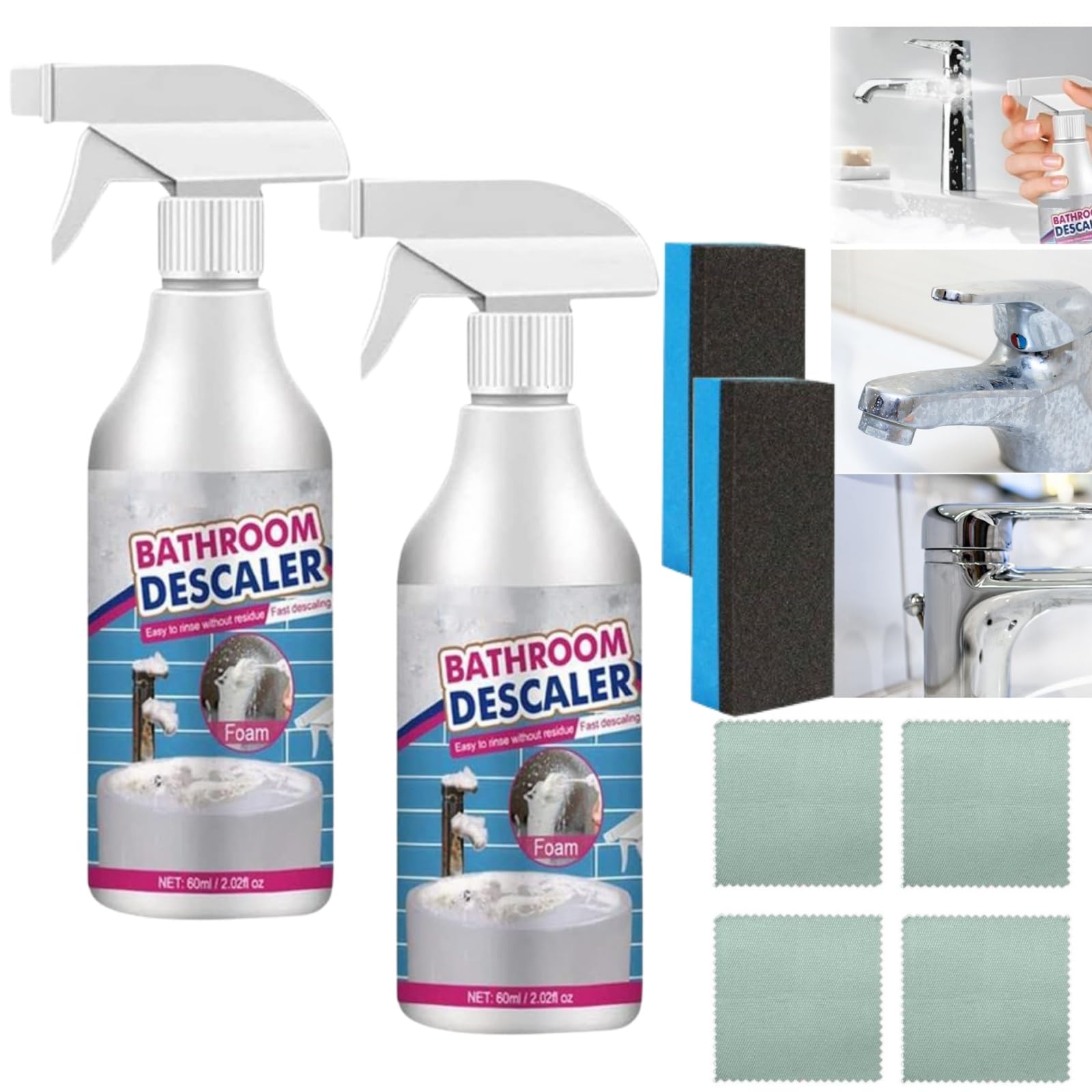 Amazon.com: ABKD Bathroom Descaler Cleaner, Bathroom Descaler Stubborn ...