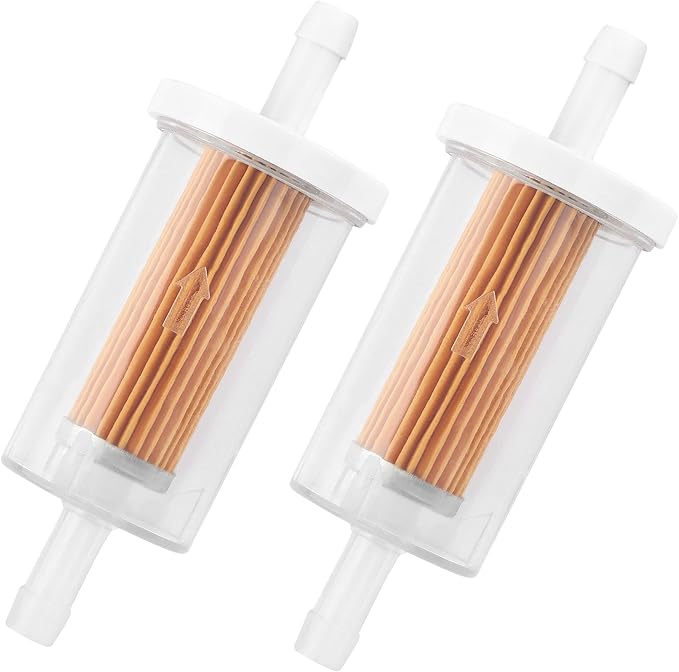Amazon.com: 2PCS Inline Fuel Filter,High Flow Diesel Fuel Filter Gas ...
