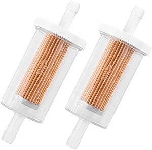 Amazon.com: 2PCS Inline Fuel Filter,High Flow Diesel Fuel Filter Gas ...
