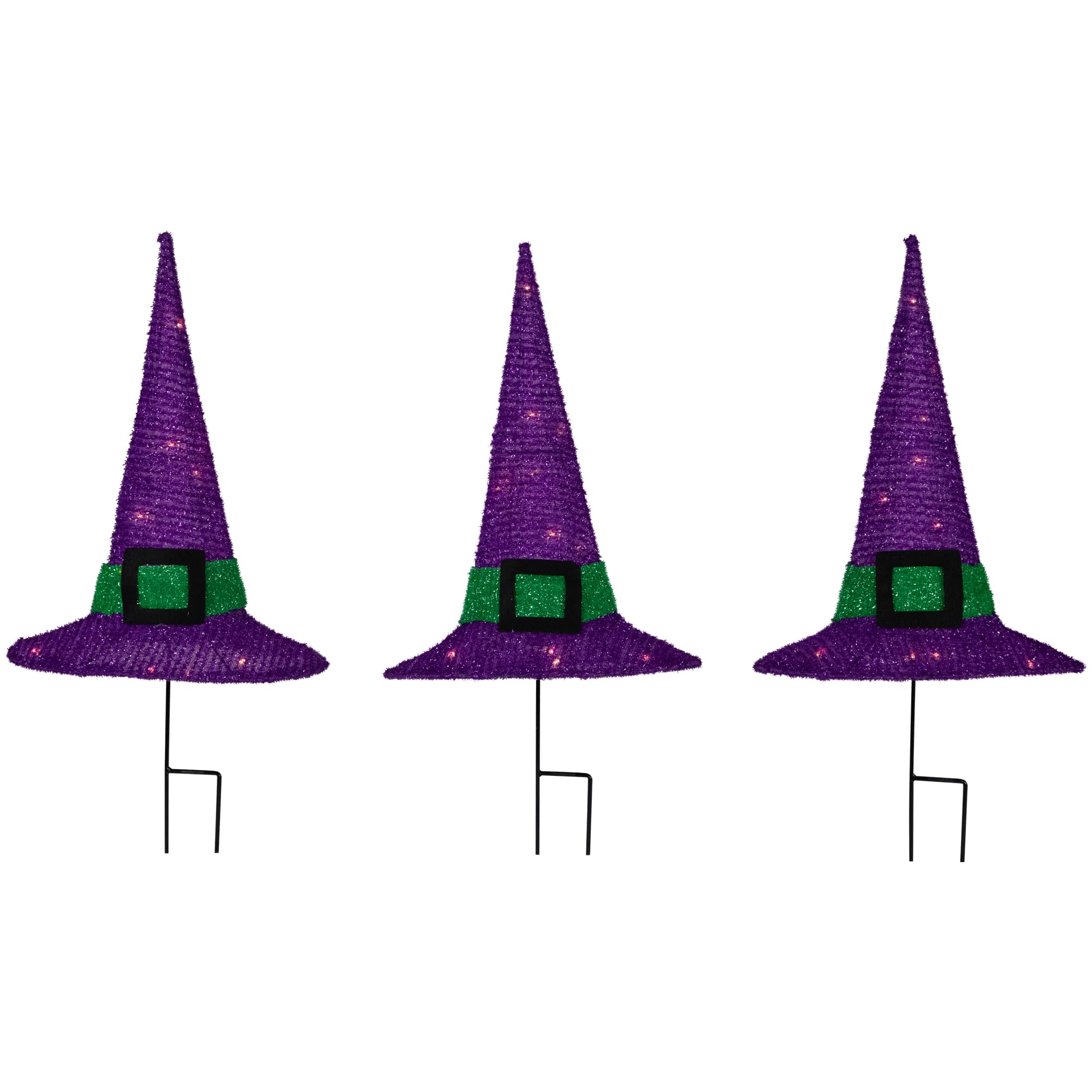 Amazon.com: LED Lighted Witches Hat Outdoor Halloween Pathway Markers ...