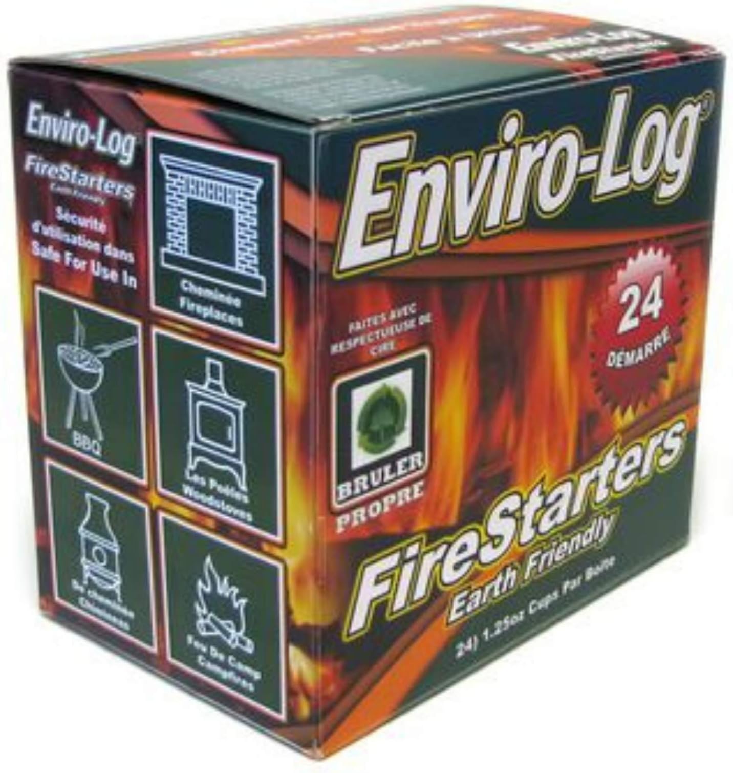 Amazon.com : Enviro-Log FIRESTARTERS 24PC : Sports & Outdoors
