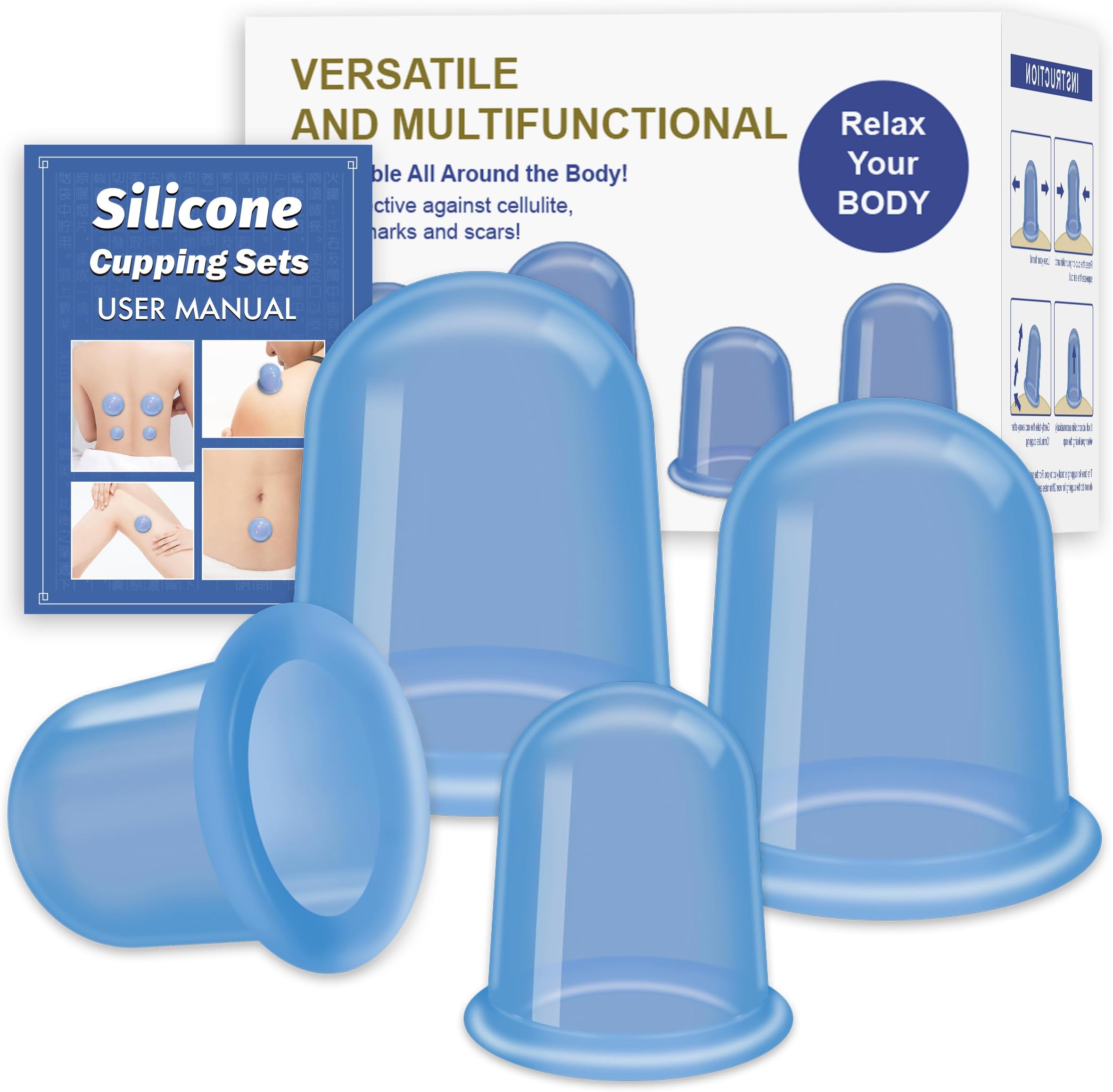 Amazon.com: M-22 ONECUPPTOP Cupping Therapy Sets Silicone Anti ...