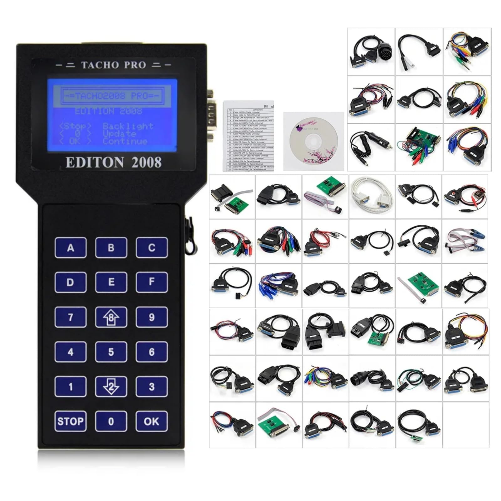 Amazon.com: Tacho Pro 2008 Full Set V2008.7 Universal Dash Correction ...