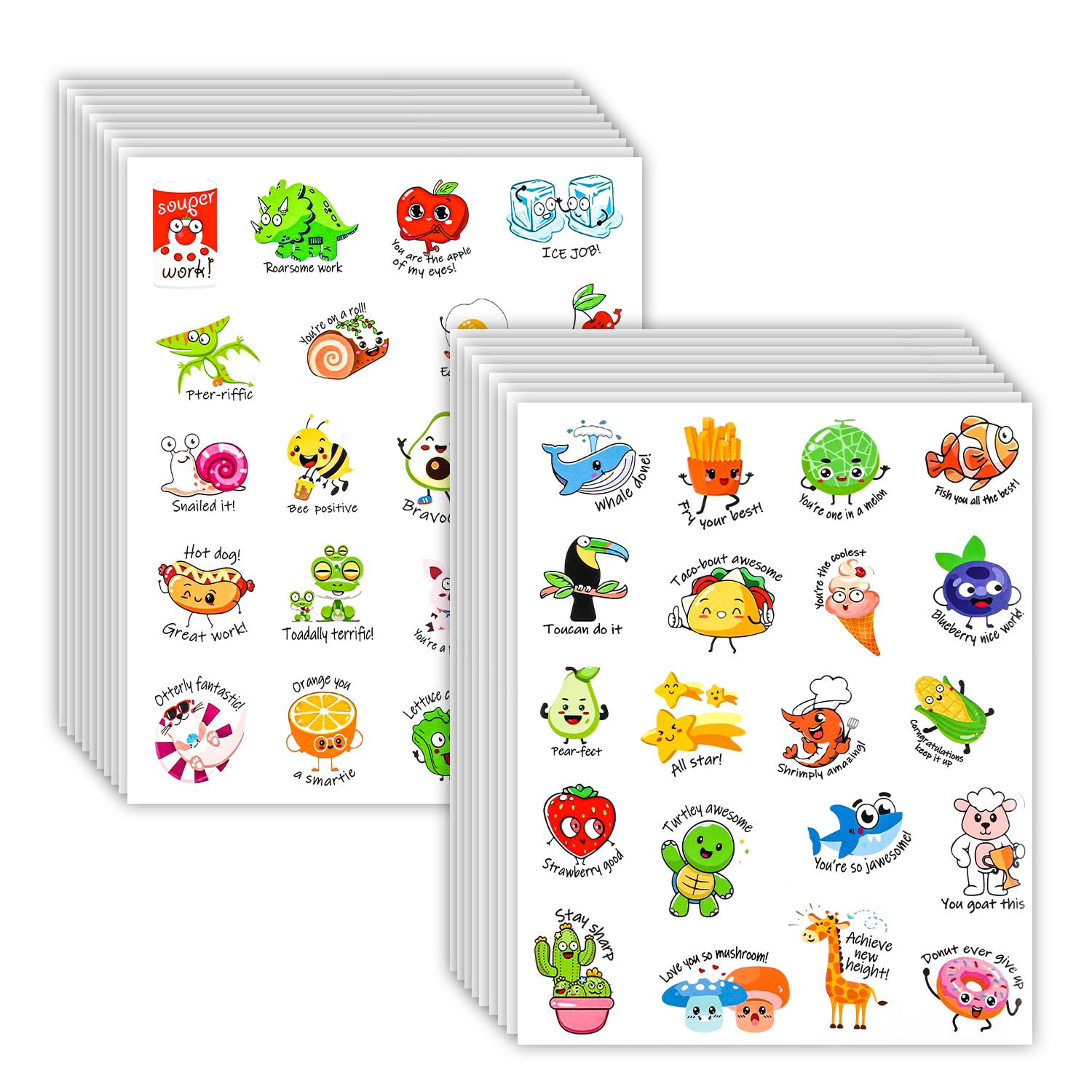 Amazon.com: 800pcs Punny Rewards Stickers, Rewards Stickers for Kids ...