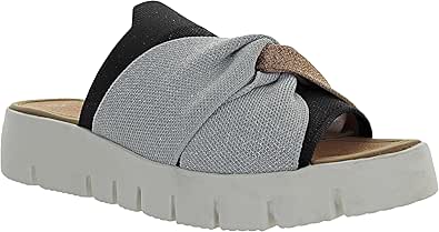 Amazon.com | Bernie Mev Women's FX Twist Slide Sandal | Slides