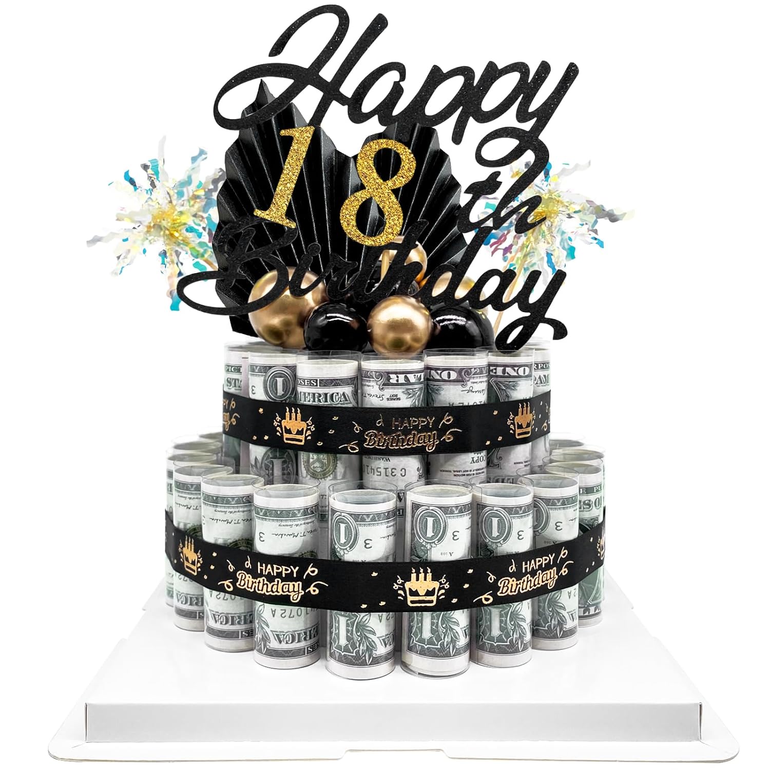 Amazon.com: 18th Birthday Cash Gift Box, Happy Birthday & Valentine's ...