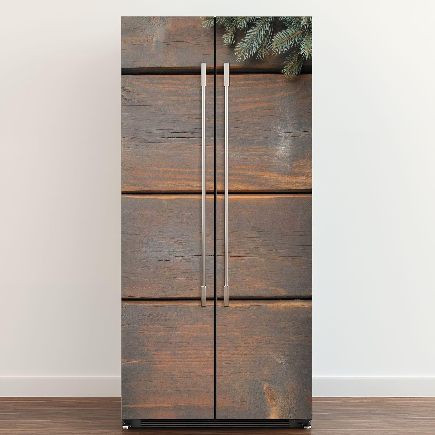 Amazon.com: Self Adhesive Vinyl Refrigerator Wrap Old Wood wall Texture ...