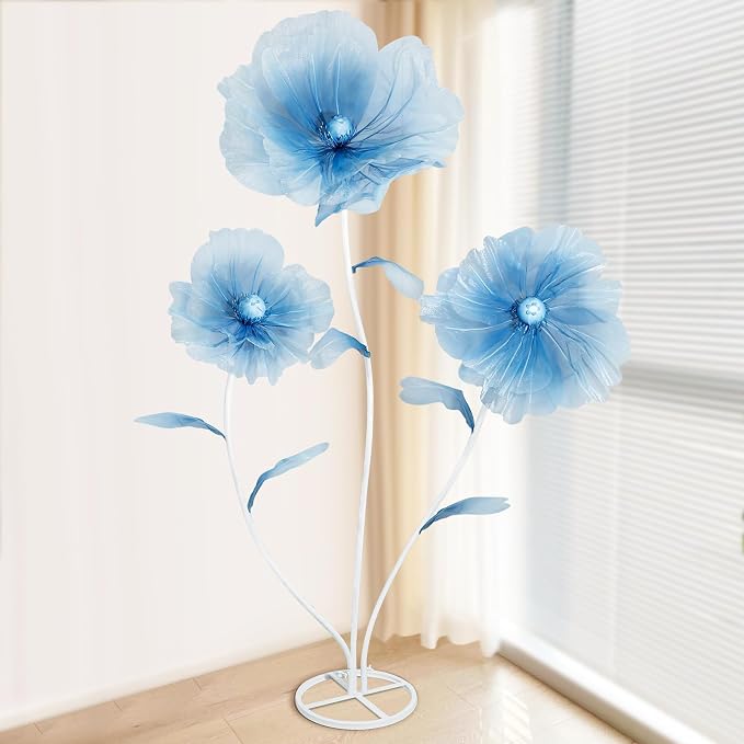 Amazon.com: LJIE-House Giant Flowers for Decoration with Stand 5.57FT ...