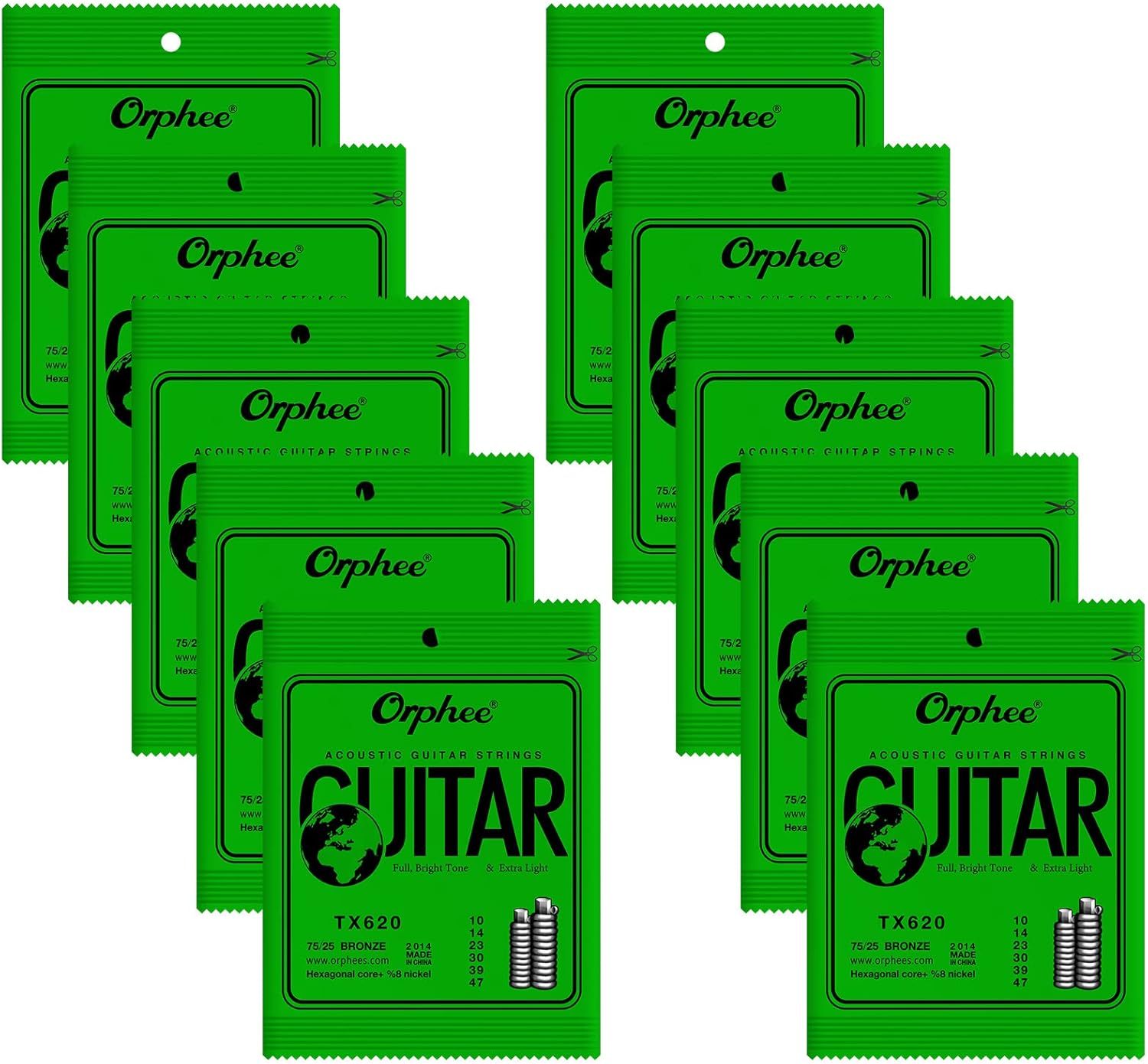 Amazon.com: POGOLAB Guitar Strings, Acoustic Guitar Strings, 6 Strings ...