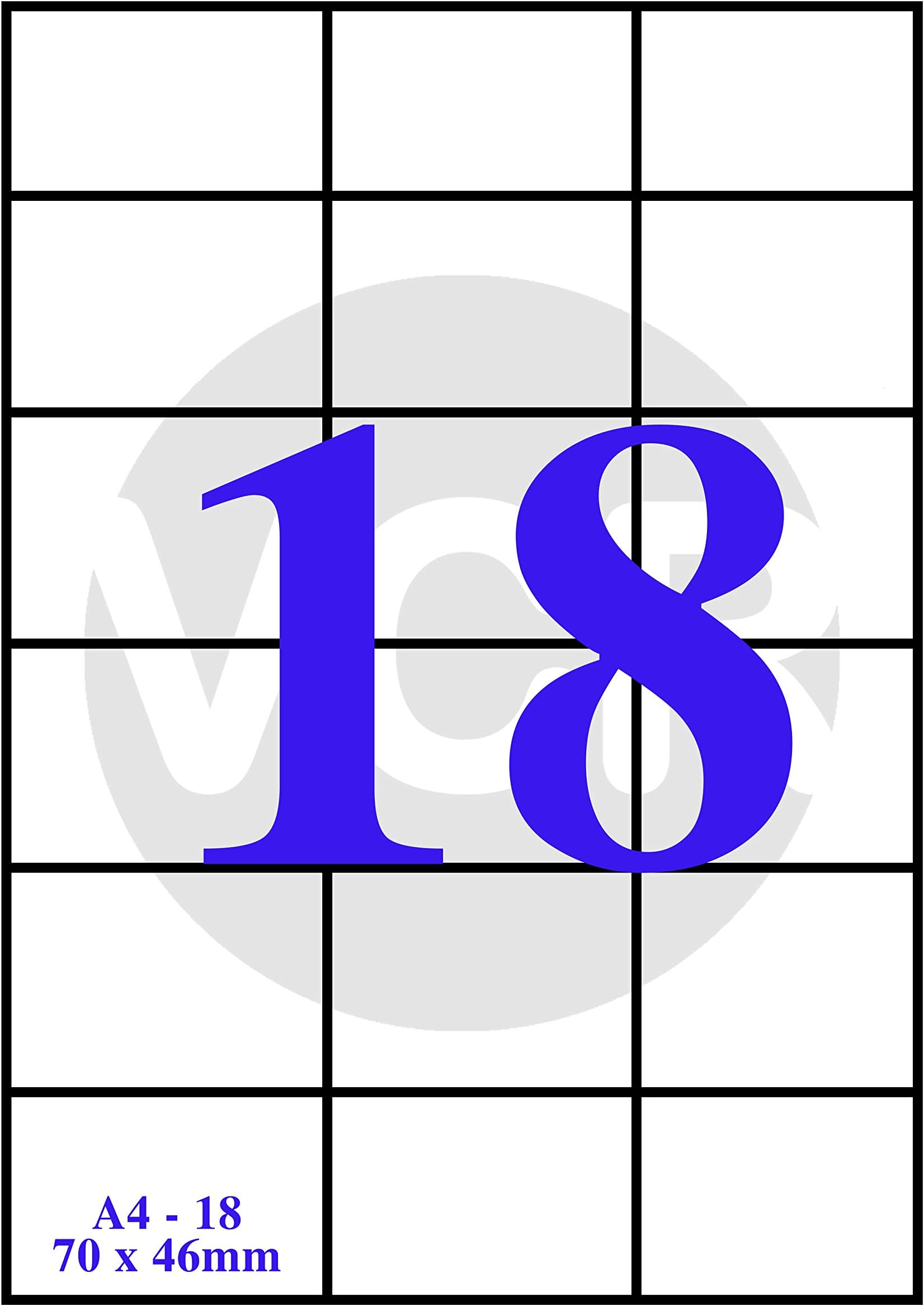 Desmat A4 Size Paper Labels For Laser, Inkjet & Copiers (4 Label Sheet ...