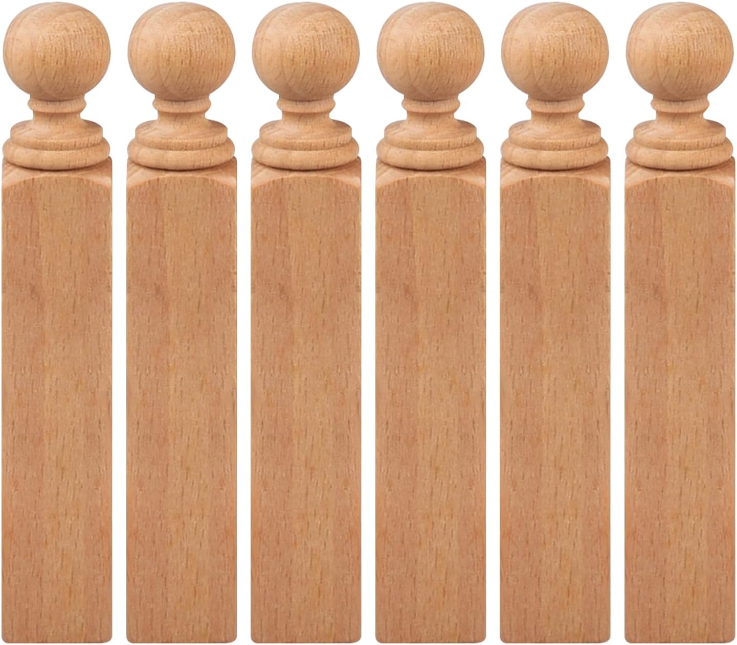 Amazon.com: TCHOSUZ 50 Pack 4-5/7 Inch Unfinished Wooden Baluster ...