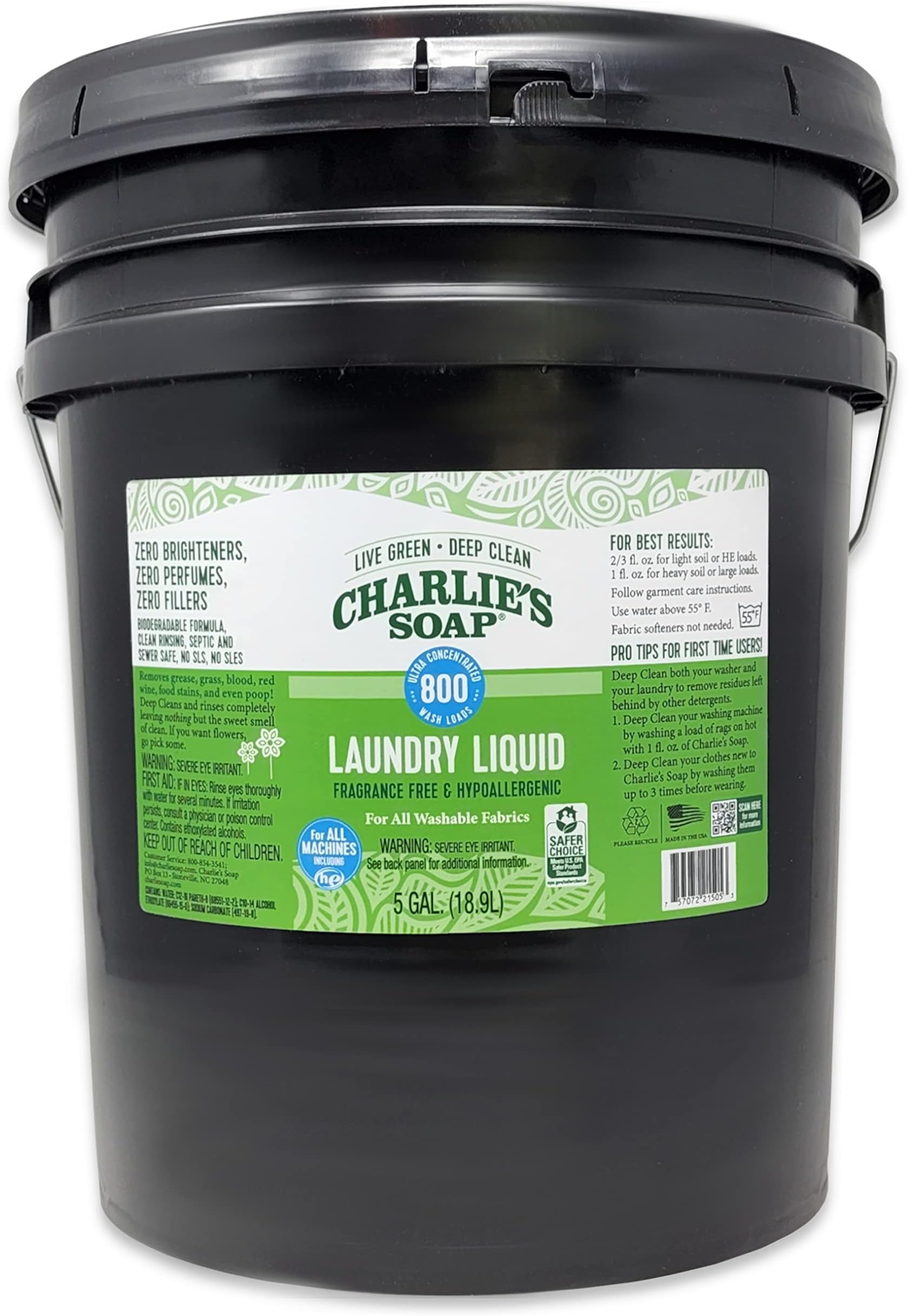 Amazon.com: ECOLAB 6101849 Tristar Liquid Detergent Plus - 5 Gallon ...