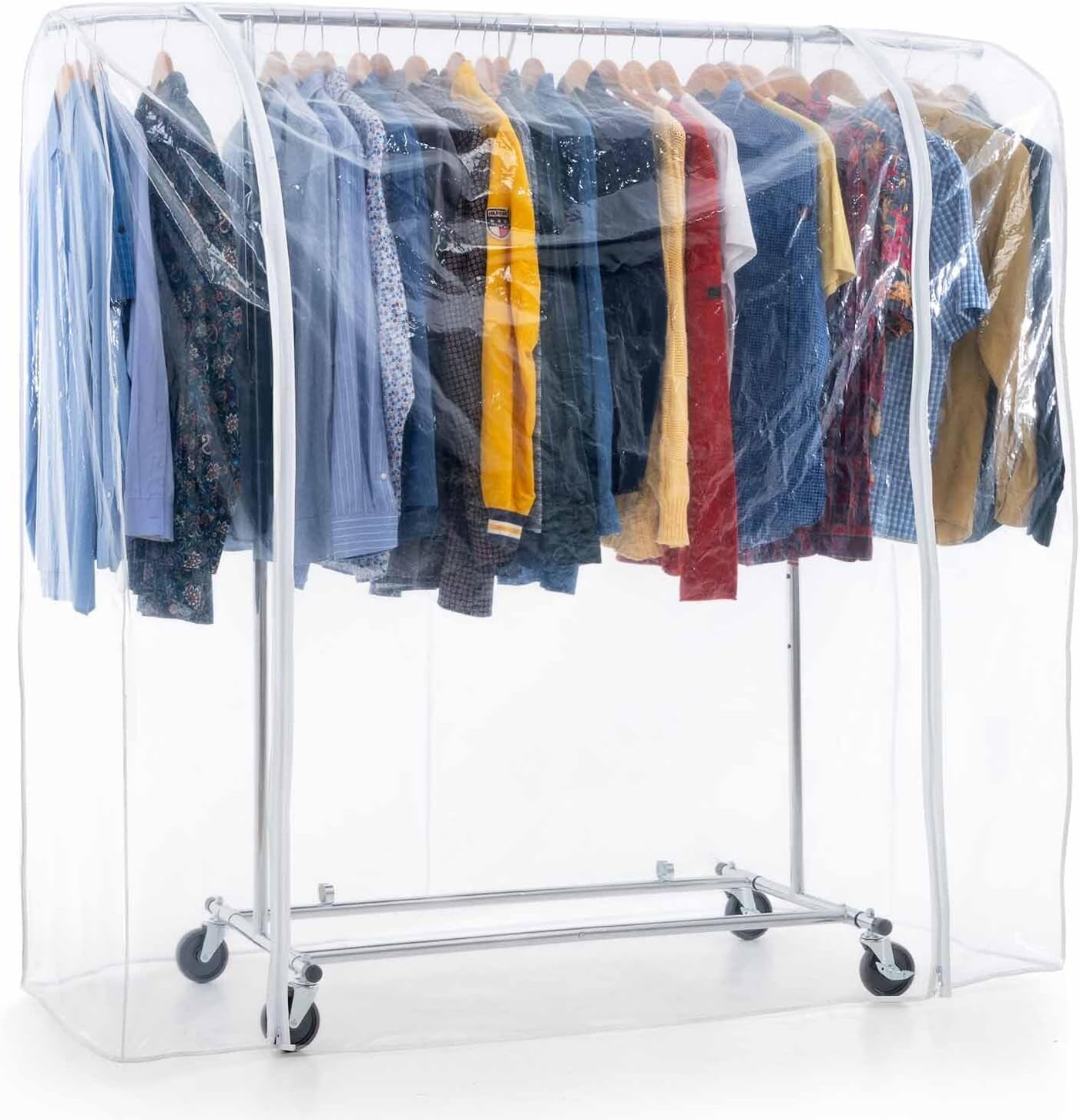 Tatkraft Drogo & Big - Heavy Duty Collapsible Clothes Rail with Dust ...