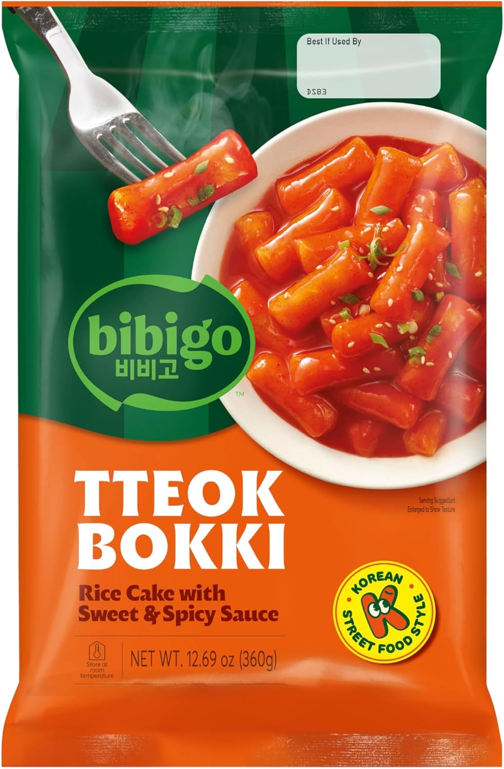 CJ bibigo Tteokbokki Rice Cake with Sweet and Spicy Sauce 360 g ...