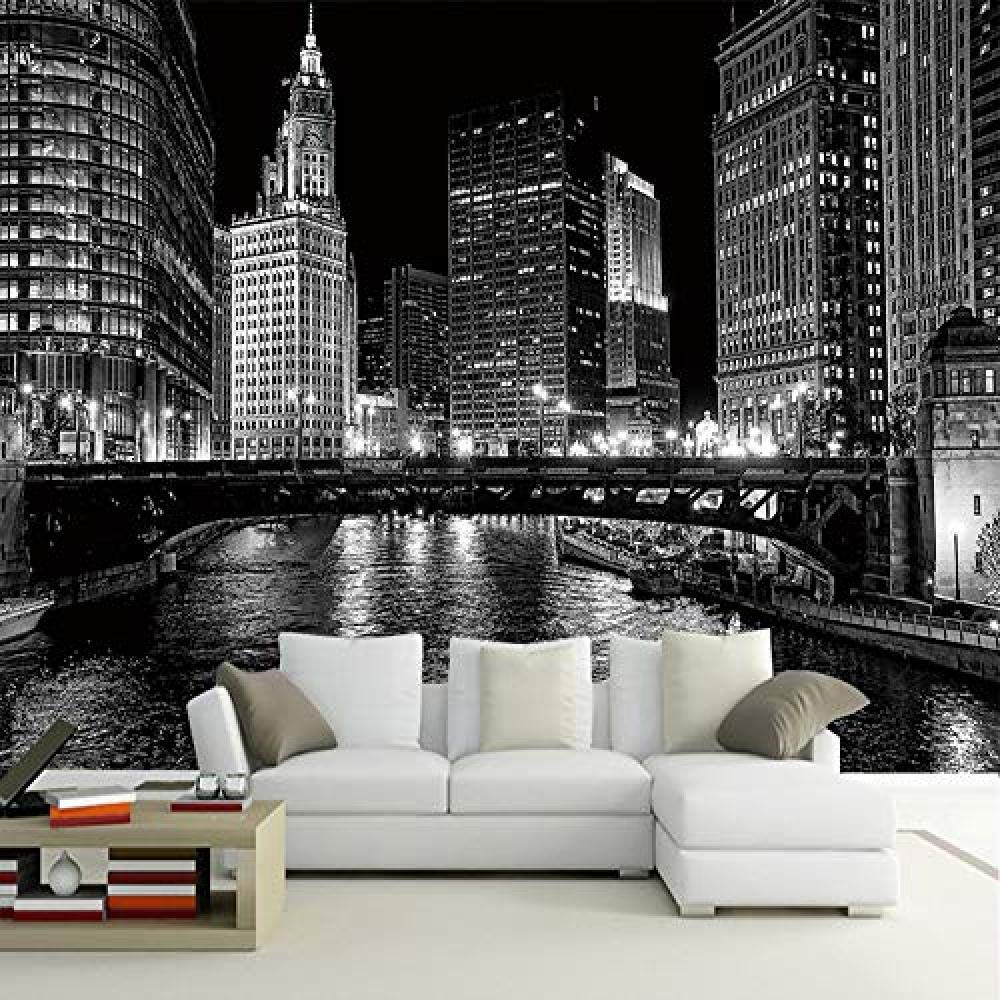 Buy XHXI Photo Wallpaper Modern Art Black and White City Photography ...