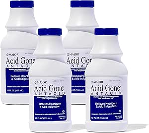 Amazon.com: MAJOR Acid Gone Antacid Liquid - Acid Reflux Medicine for ...