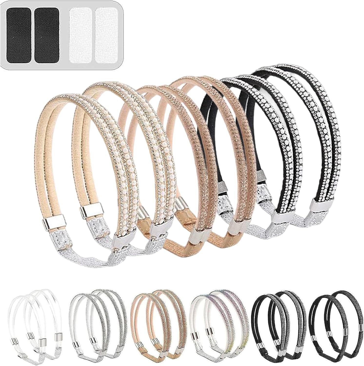 Amazon.com: Elastic Shoe Ankle Straps, Elastic High Heels Shoe Straps ...