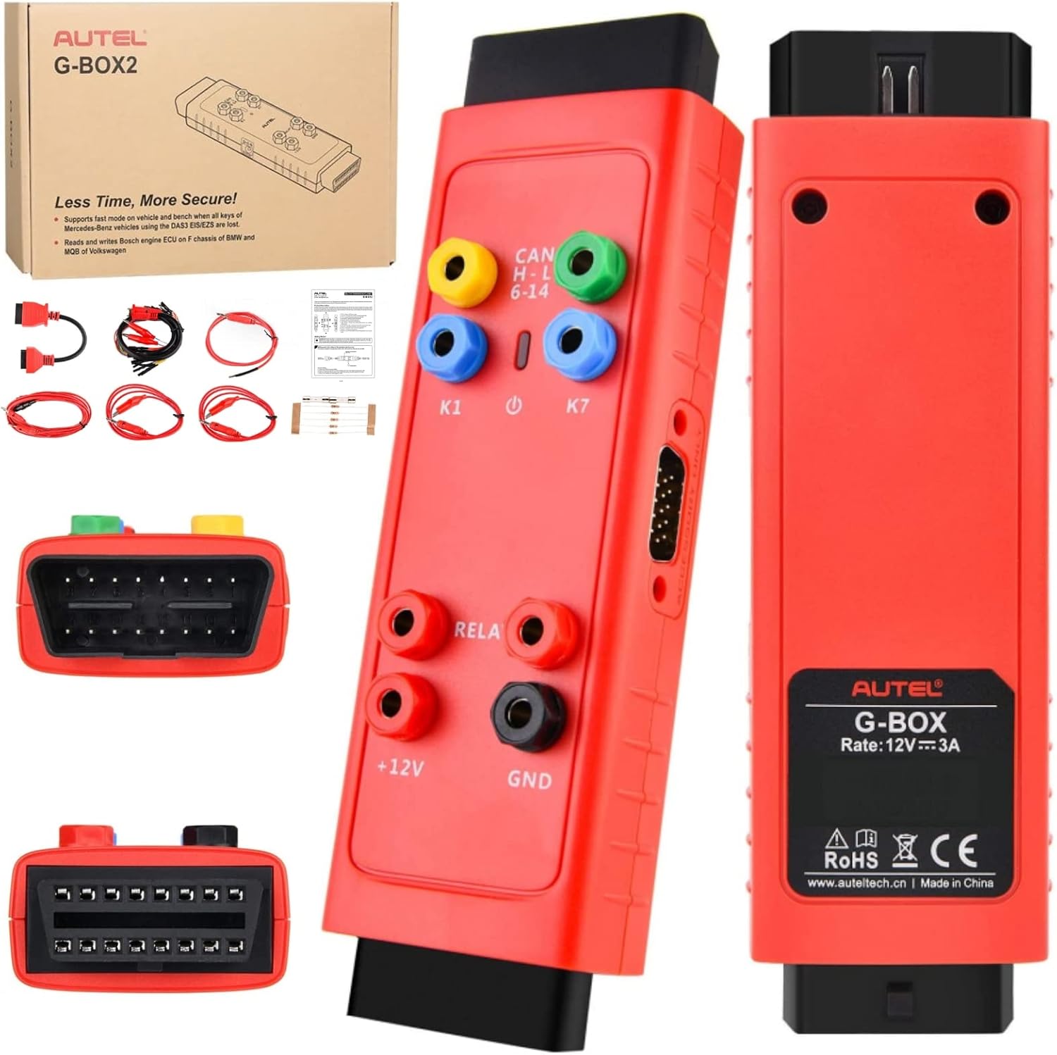 Amazon.com: Autel G-BOX2 Accessory Adapter Tool for Mercedes-Benz for ...