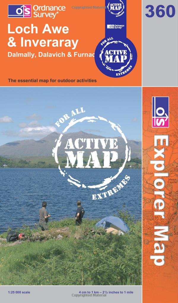 Loch Awe and Inveraray (OS Explorer Map Active): No. 360: Amazon.co.uk ...
