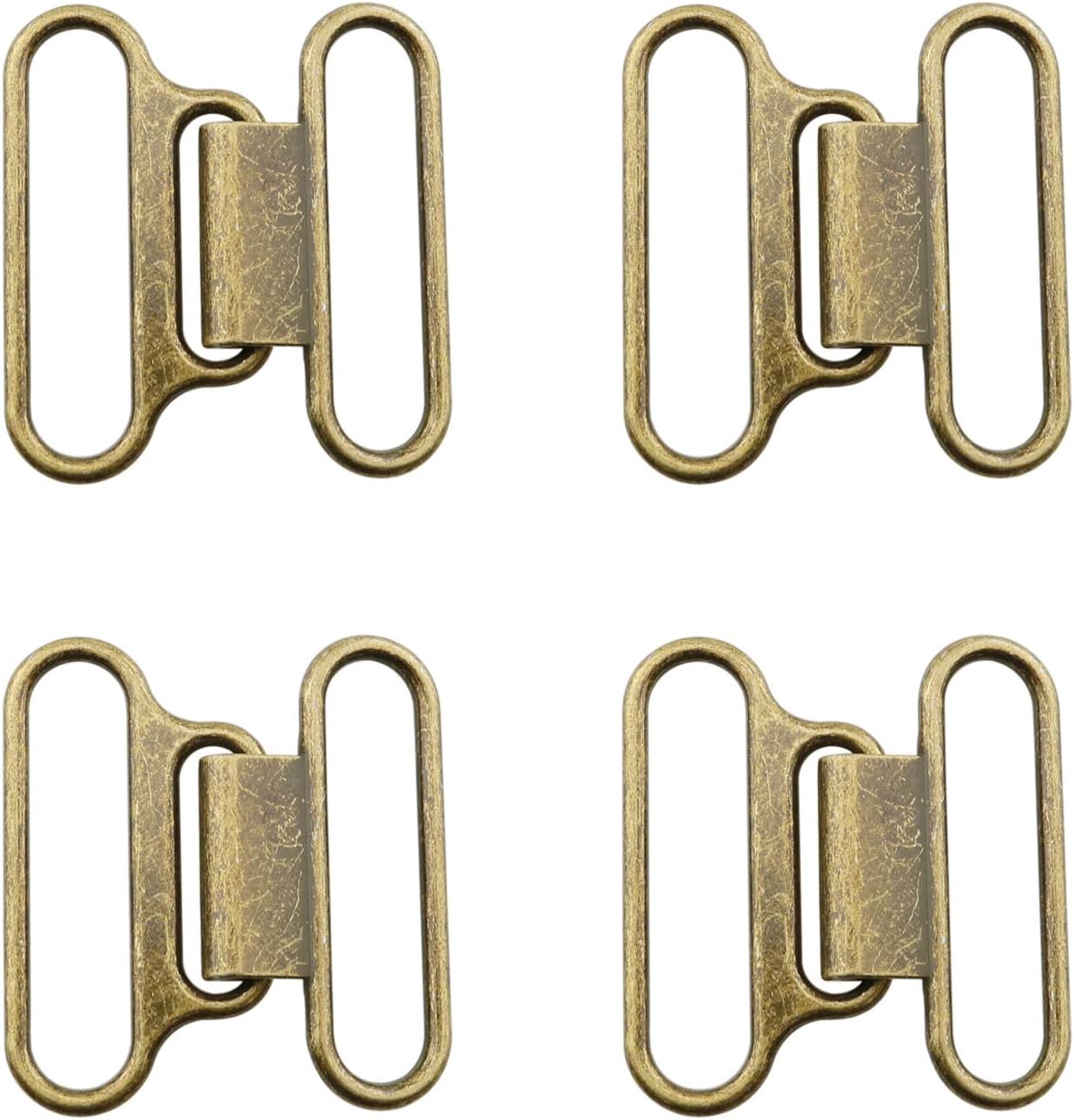 Amazon.com: HJGarden Side Mental Belt Buckles 4 Sets Bronze Zinc Alloy ...