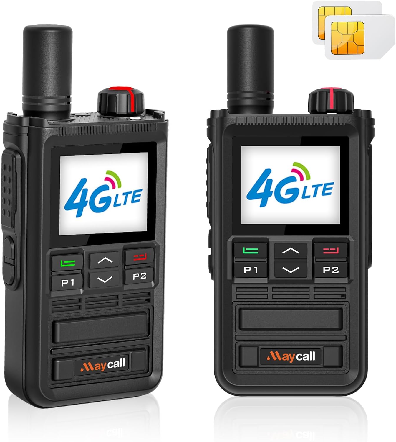 Amazon.com: Lifetime Use Satellite Walkie Talkies with SIM Card Poc ...