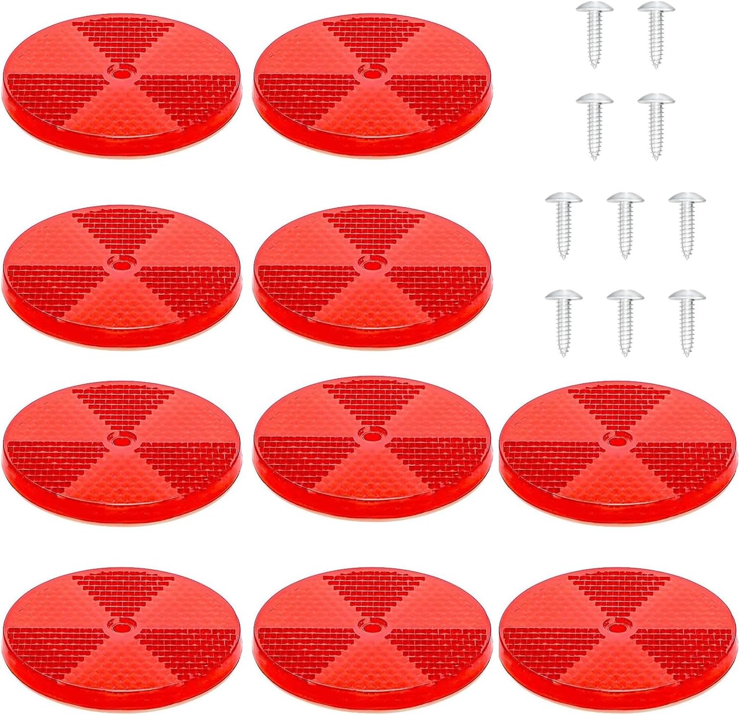 Amazon.com: Swpeet 36Pcs Yellow Round Front Reflector Driveway Trailer ...