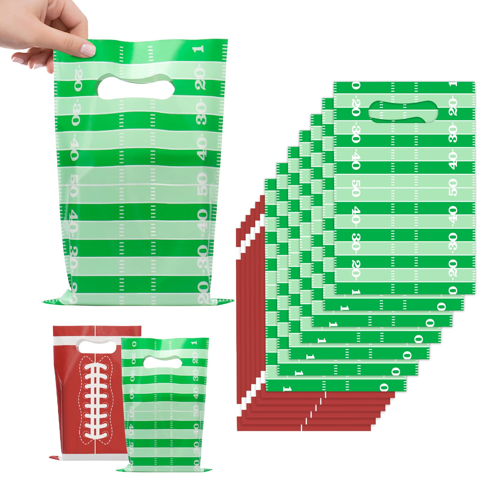 Amazon.com: 50 PCS Superbowl Party Decorations Football Gift Bags ...