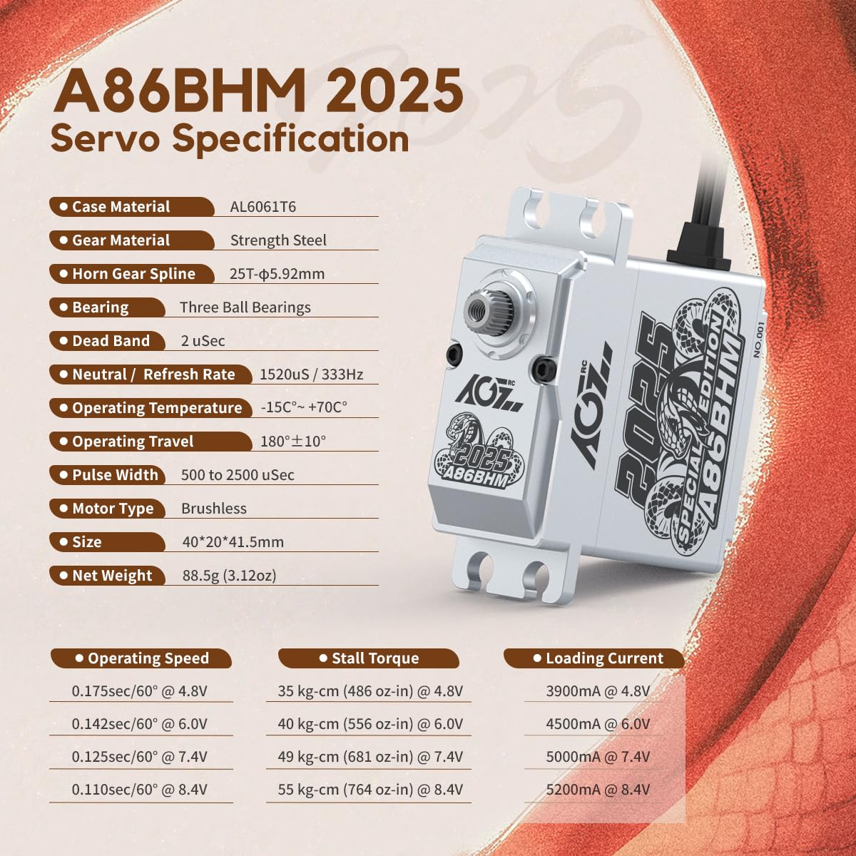 Snapklik.com : AGFRC 55KG RC-Steering-Servo-Motor High-Torque - Full ...