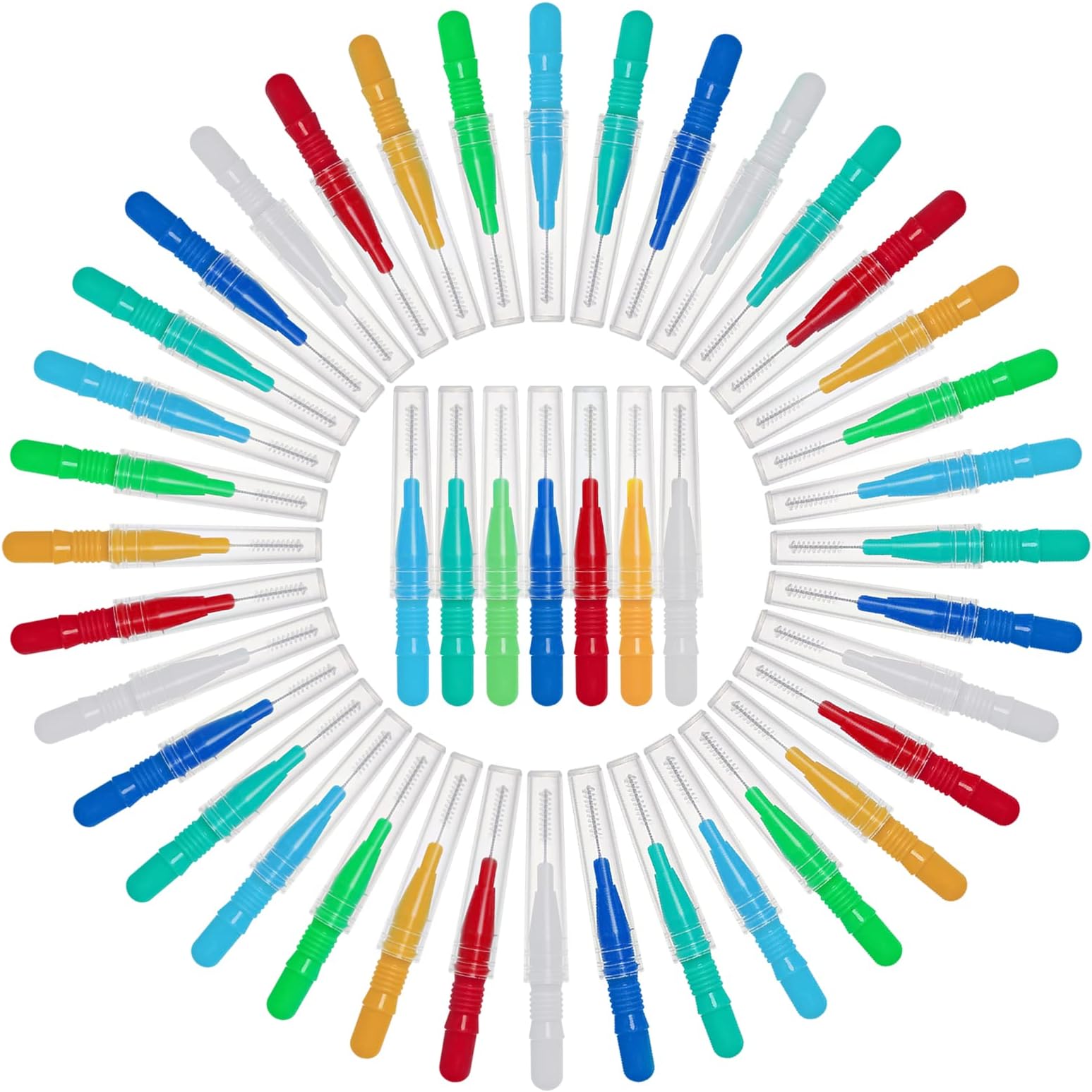 Amazon.com: 140pcs Interdental Brush Braces Brush Braces Flossers Proxy ...