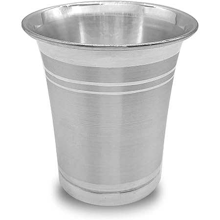 Buy MAA SILVER Pure Silver Designer Glass/Tumbler for Drinking Water ...