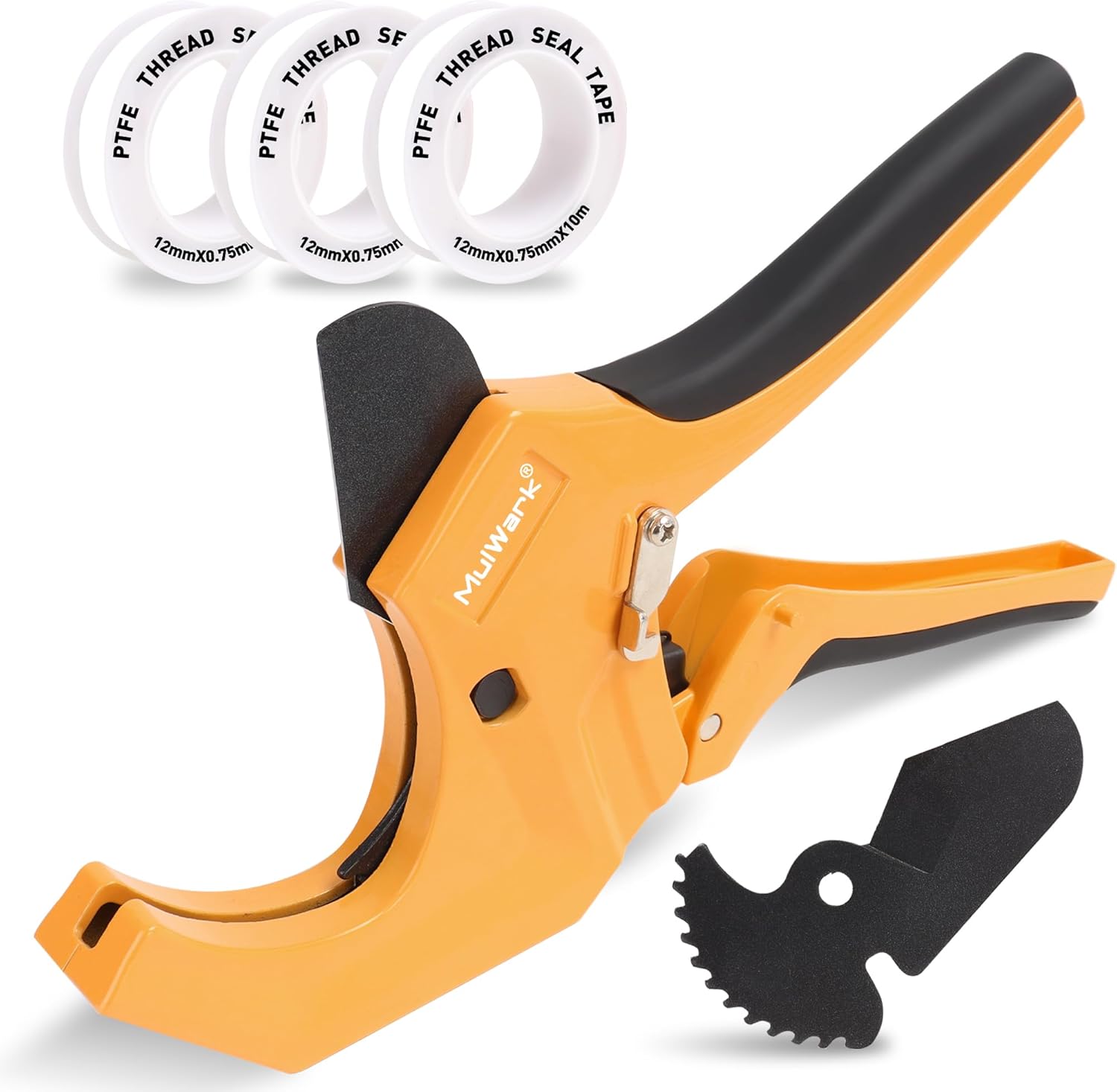 Mulwark PVC Pipe Cutter Tool Cuts up to 2-1/2", Heavy-Duty Aluminum ...