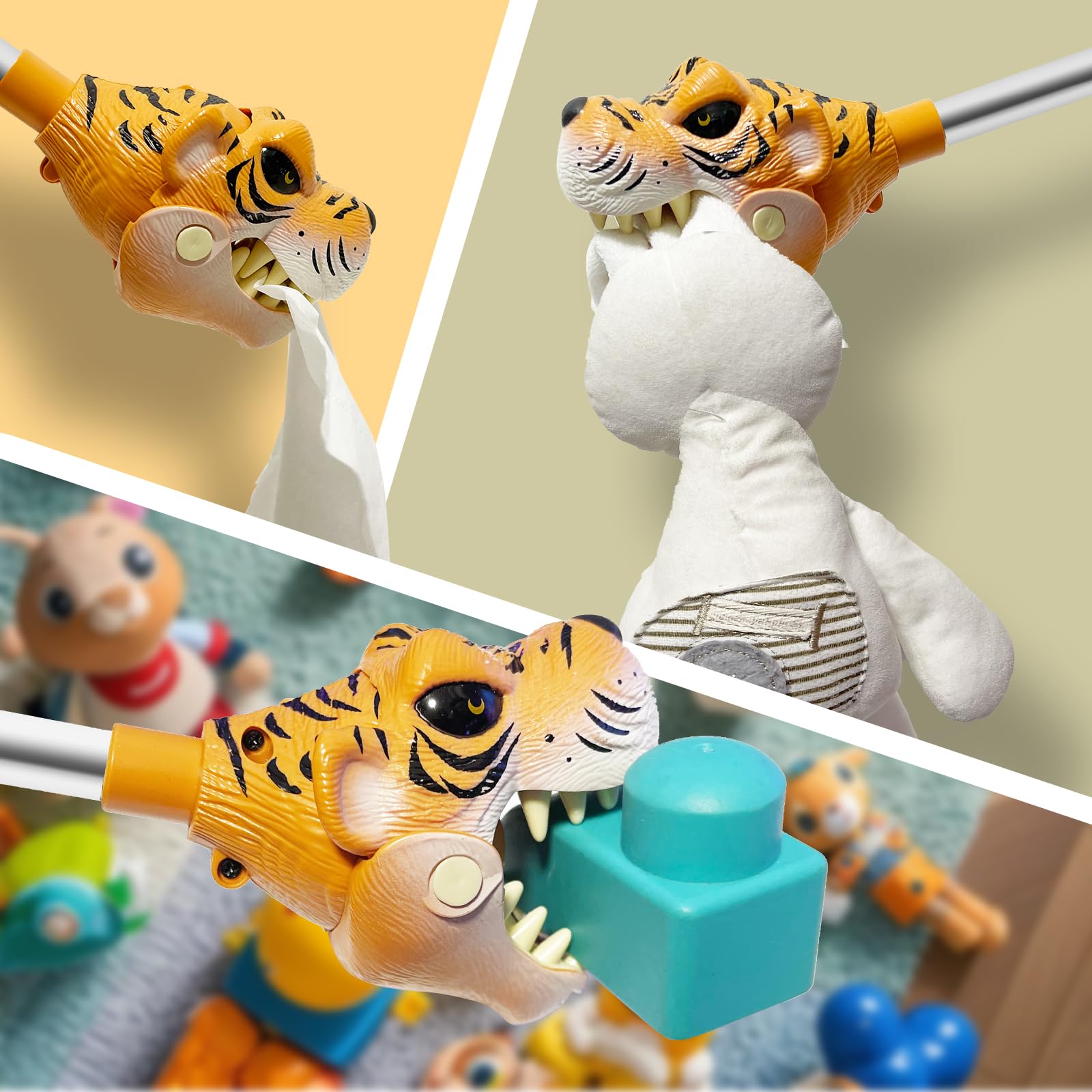 Snapklik.com : 16-Inch Tiger Grabber Toy - Interactive Pick-Up Reacher ...