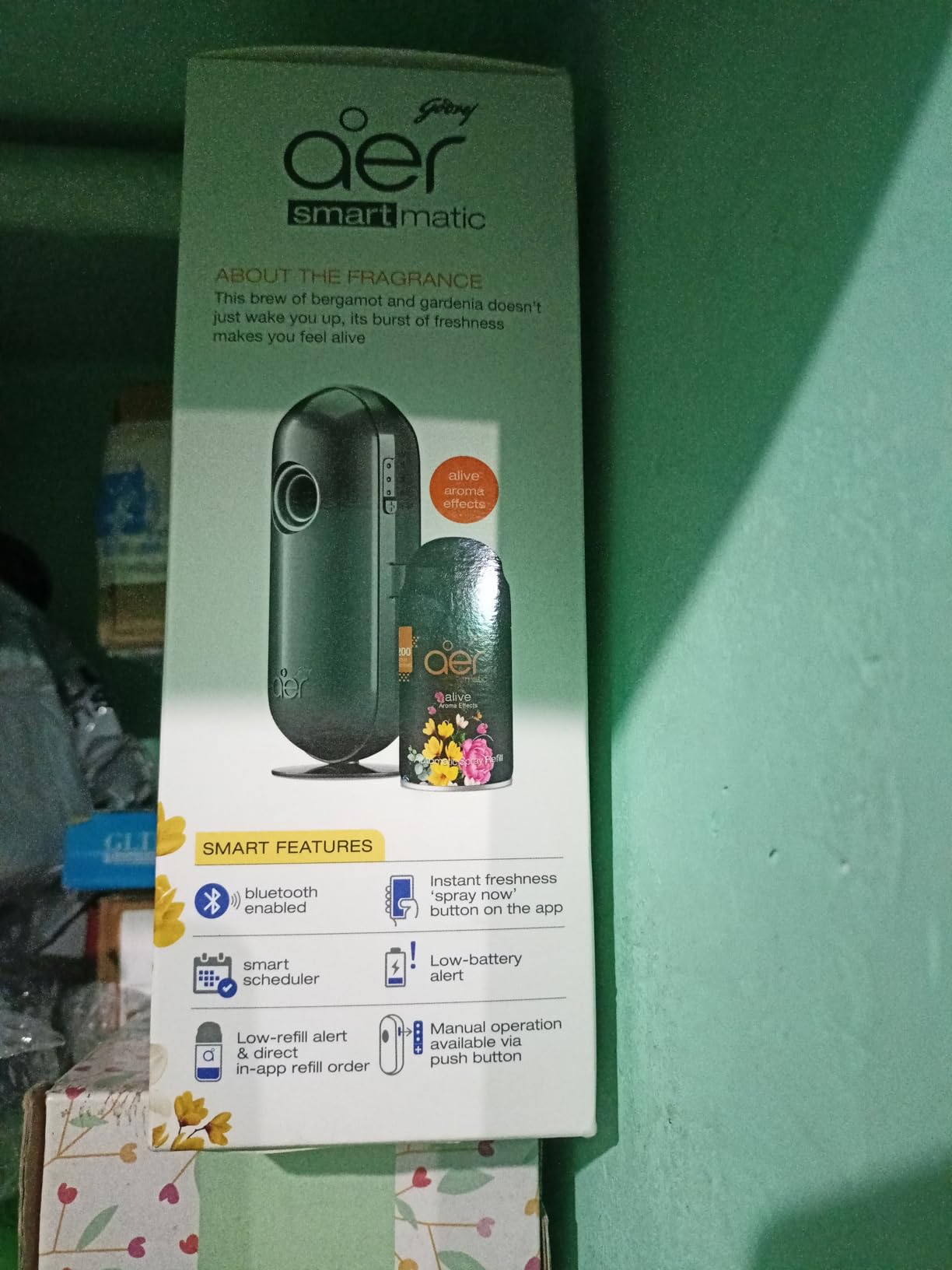 Godrej aer Matic, Automatic Air Freshener Spray Kit with Flexi Control ...