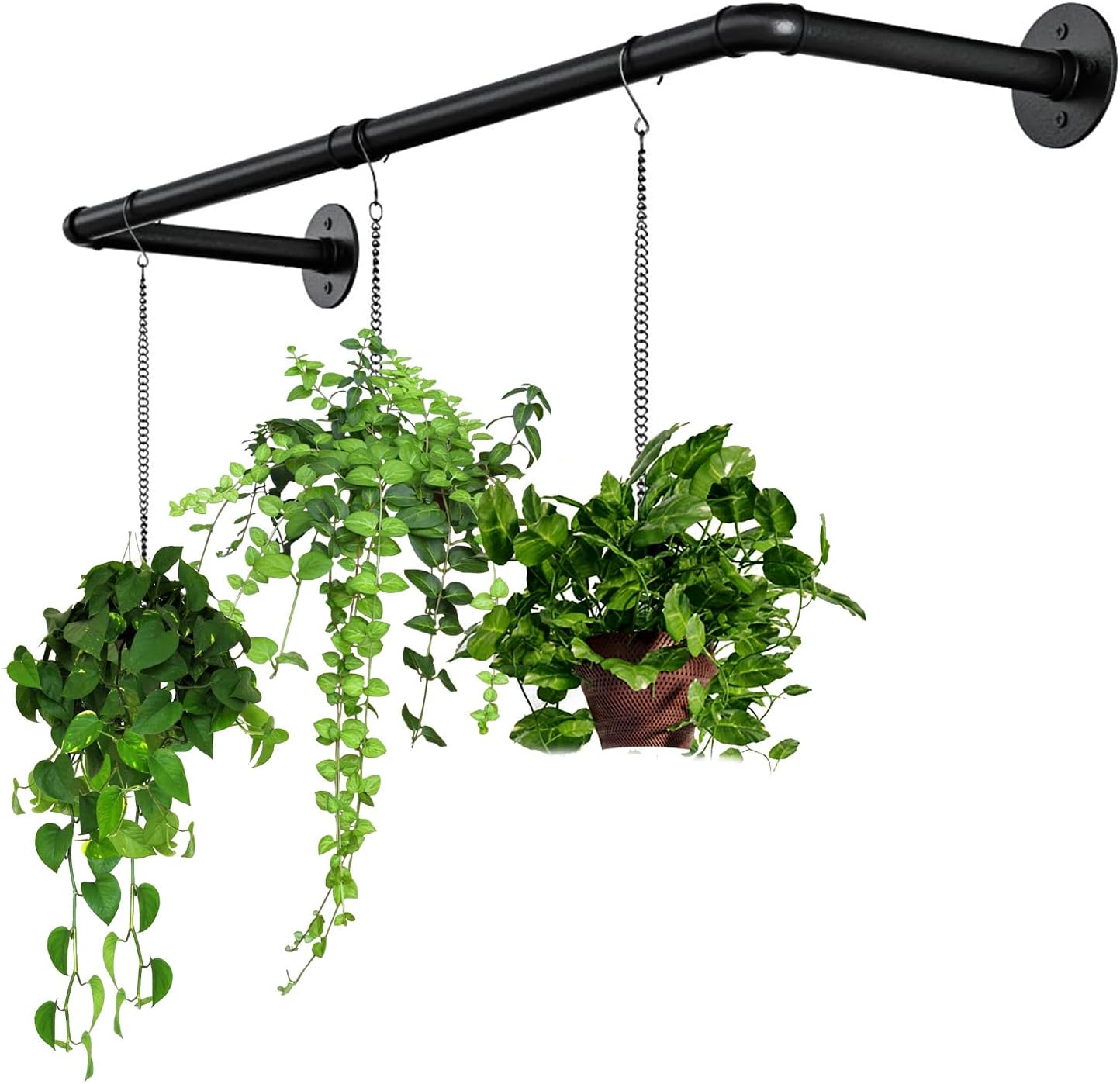 Amazon.com: CUNQN Plant Hanger Indoor Wall Hanging Plant Holder 3 Hooks ...