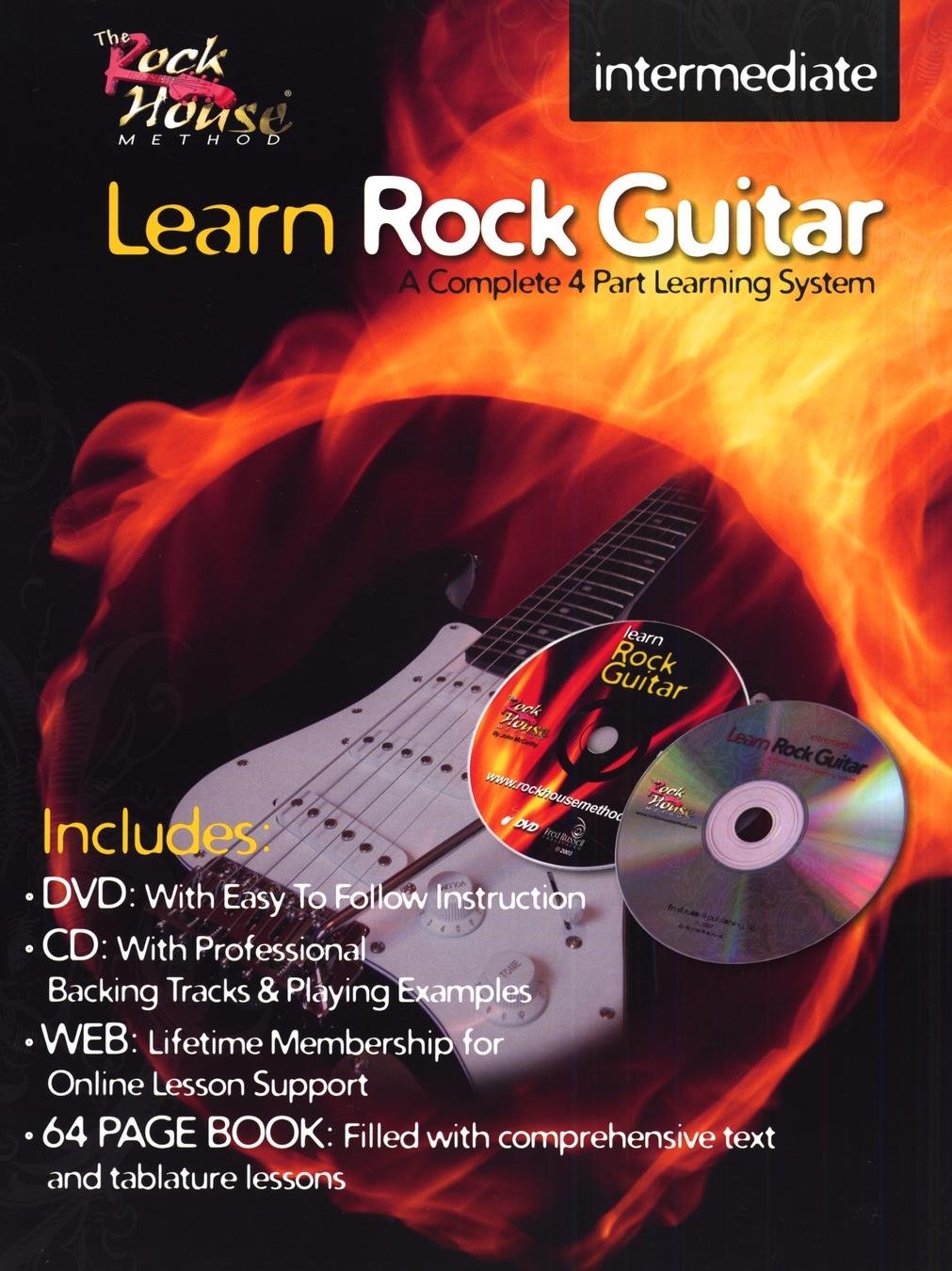Learn Rock Guitar - Intermediate Level: A Complete 4-Part Learning ...