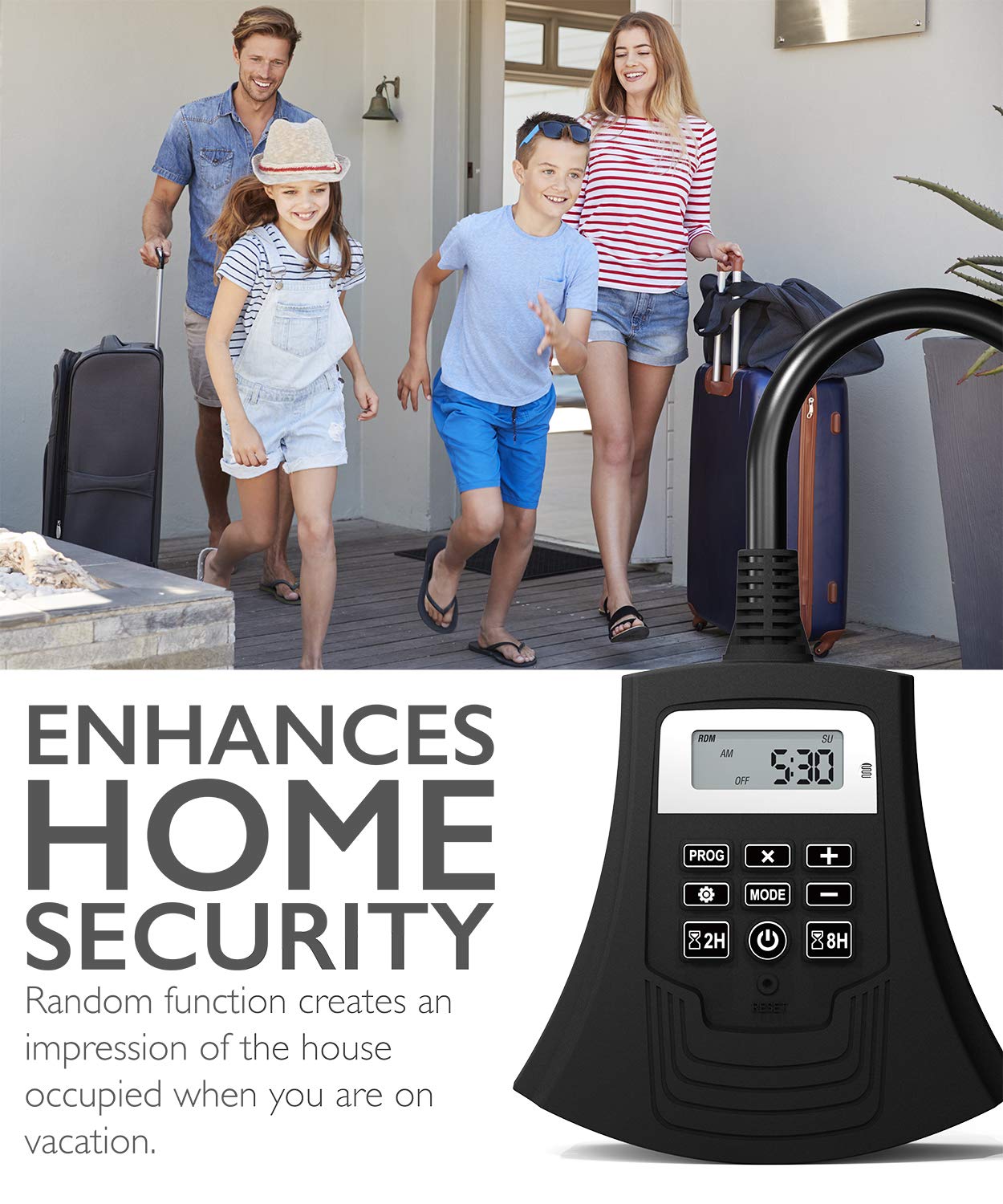 Fosmon 7 Day Outdoor Heavy Duty Digital Programmable Timer With 3