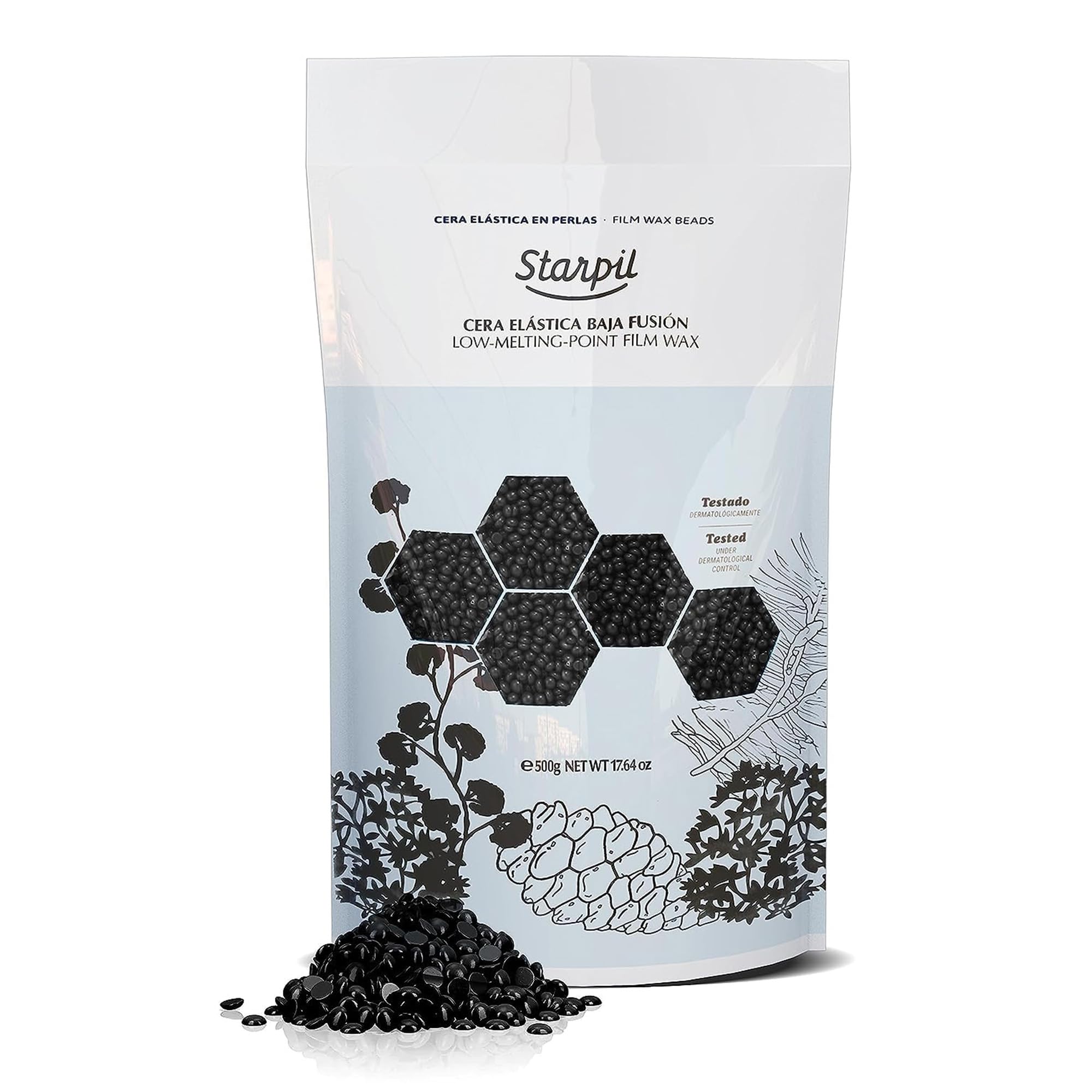 Amazon.com : Starpil Wax 500g / 1.1 lb Bag Black Hard Wax Beads for ...