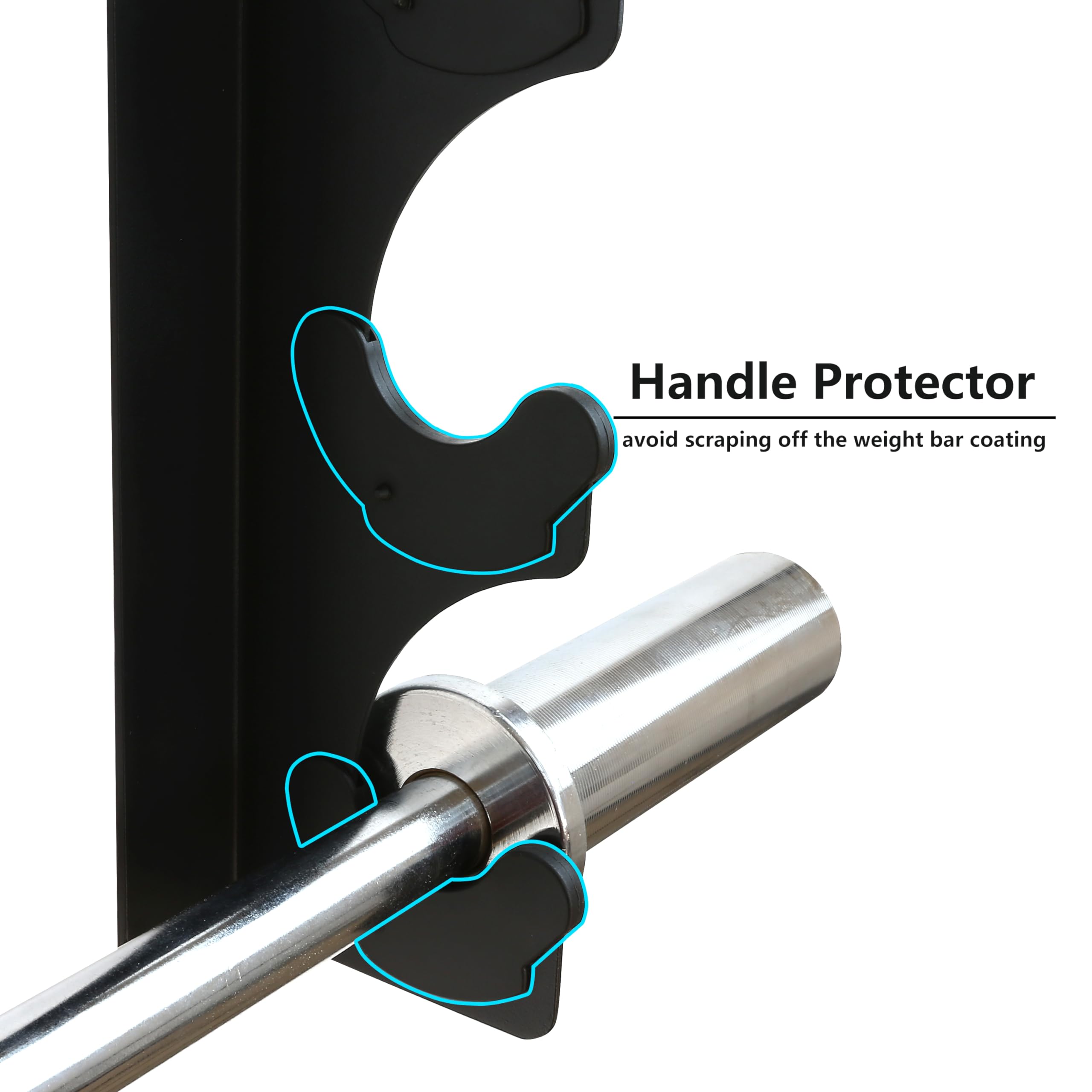 Snapklik.com : Wall Mounted Olympic Barbell Rack Horizontal Barbell ...