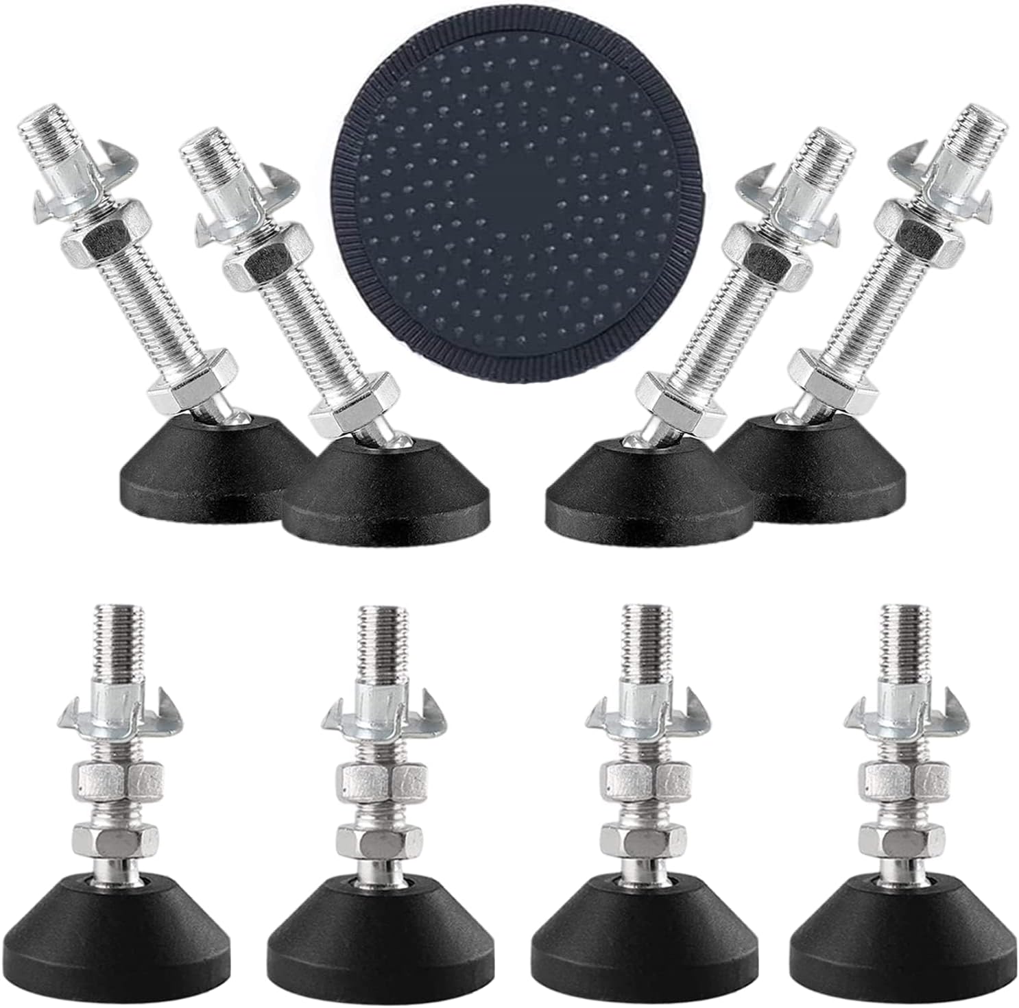 Uni-Fine 8 pieces levelling feet M8 x 50 x diameter 50 mm, can ...