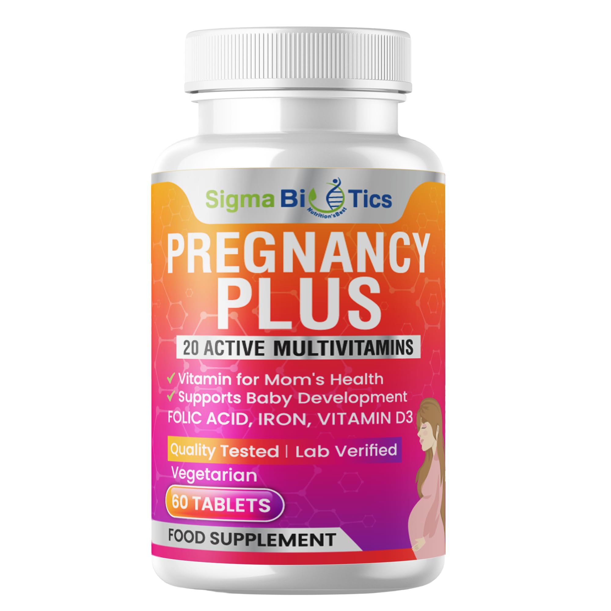 Pregnancy Plus - 20 Active Multivitamins - Contains 800µg Folic Acid ...