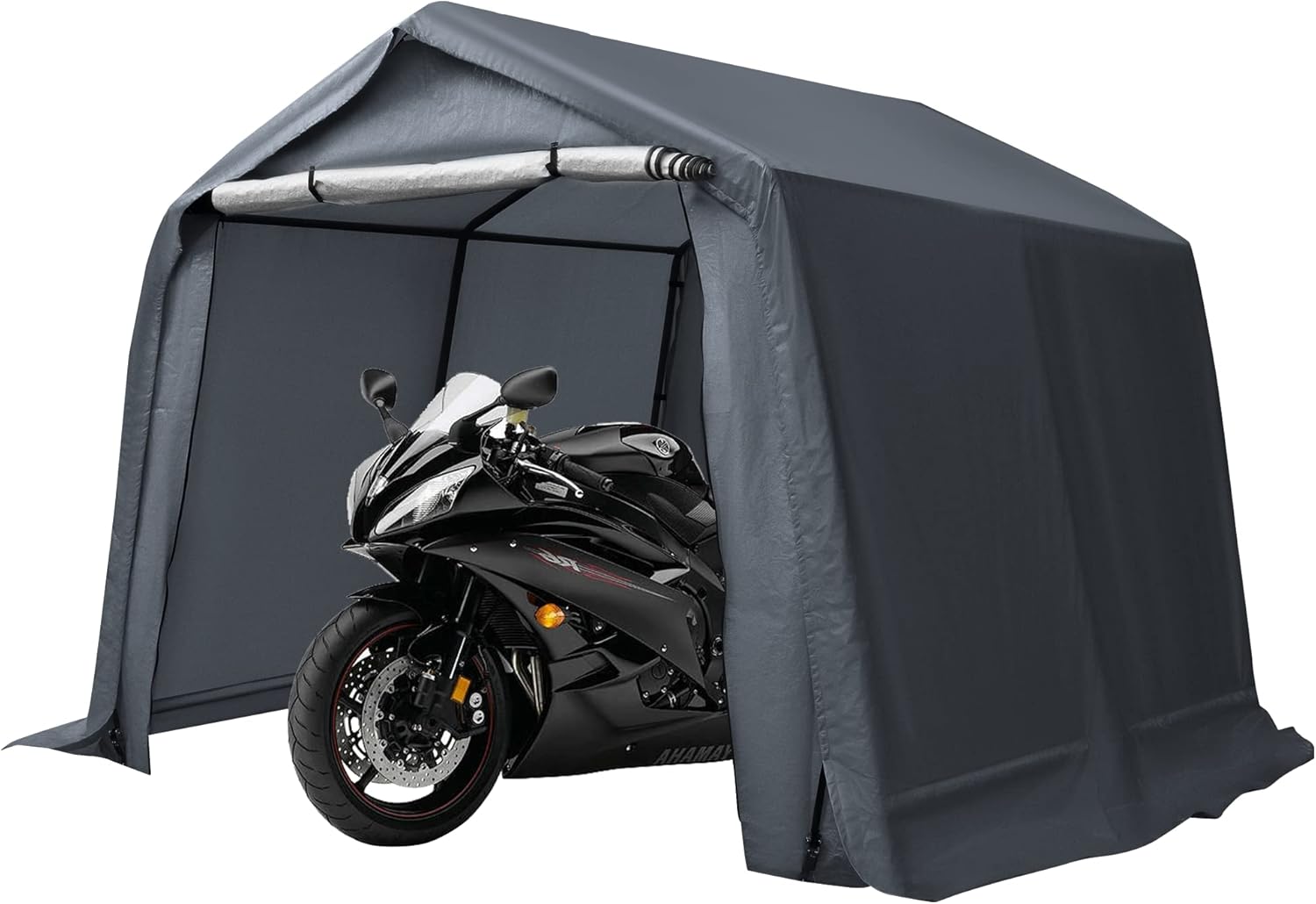 Amazon.com : MELLCOM 10x10 ft Outdoor Storage Shelter - Heavy Duty ...