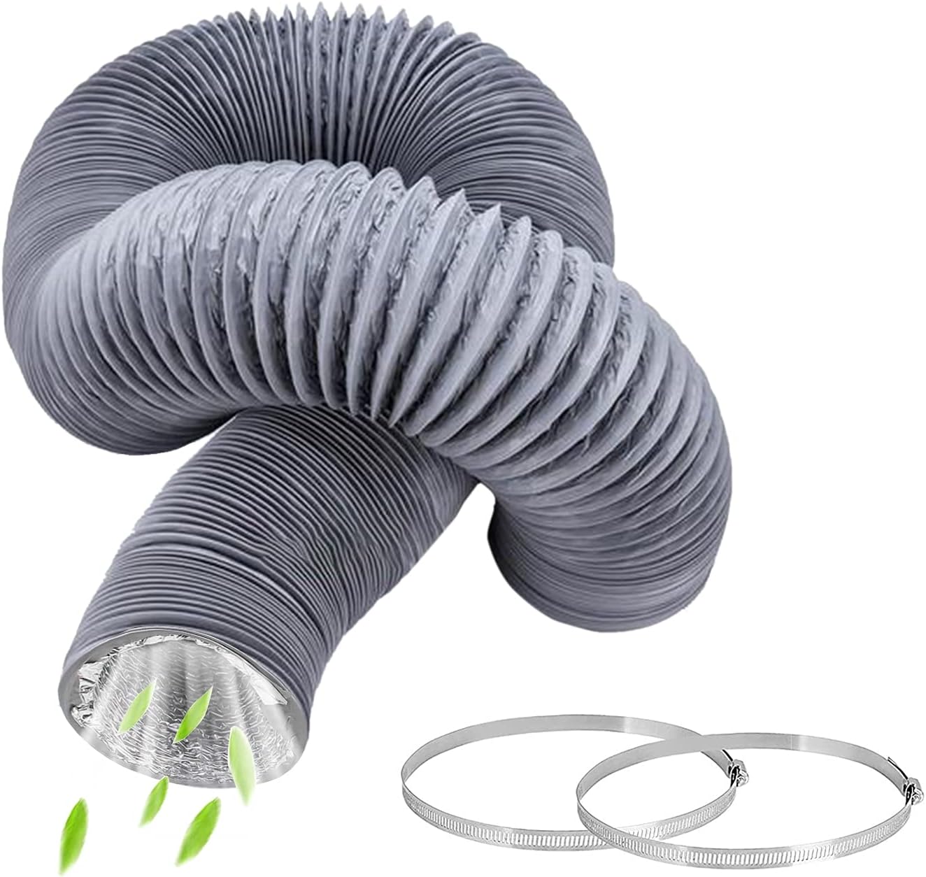 Tumble Dryer Vent Hose, Ventilation Ducting Aluminium Flexible Fan ...