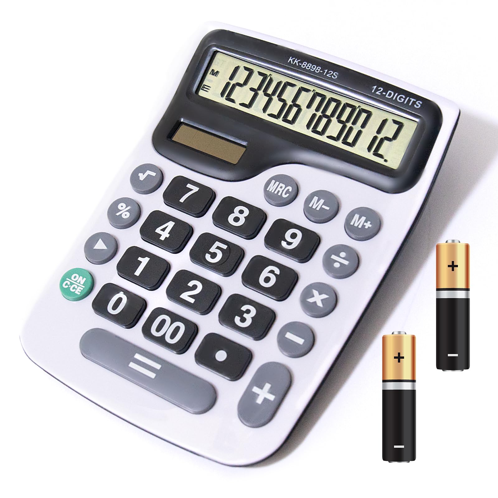 Amazon.com : YEBMoo 12 Digit Desktop Calculator with Large LCD Display ...