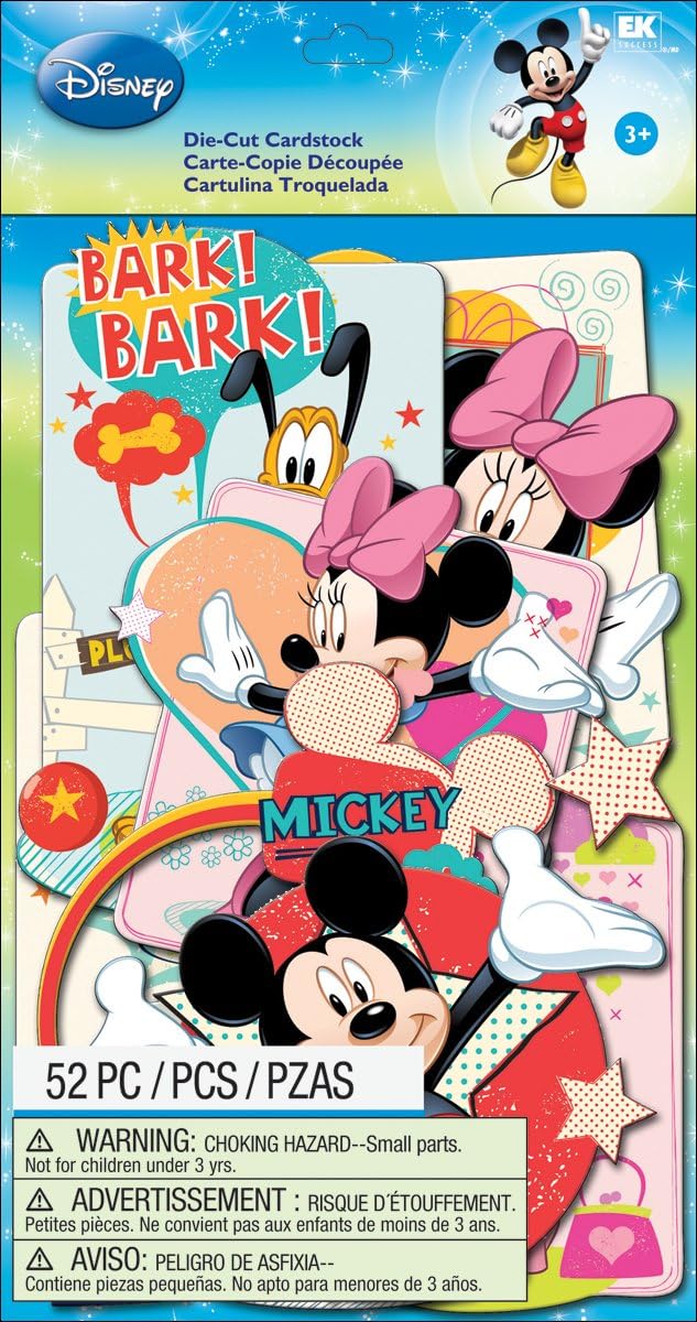 Amazon.com: EK Success Disney Die-Cut Cardstock, Mickey Family